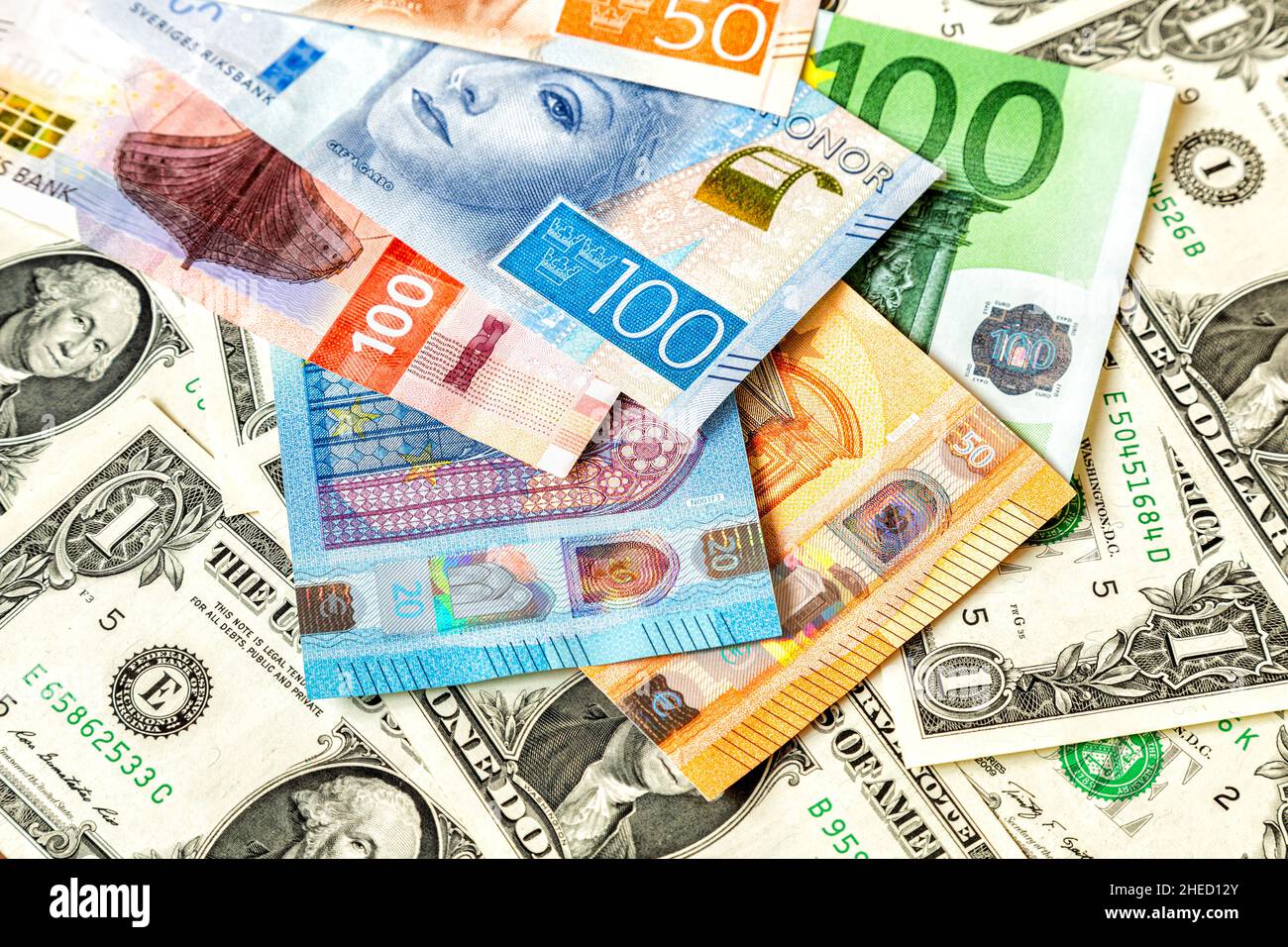 Various banknotes from different hi-res stock photography and images ...