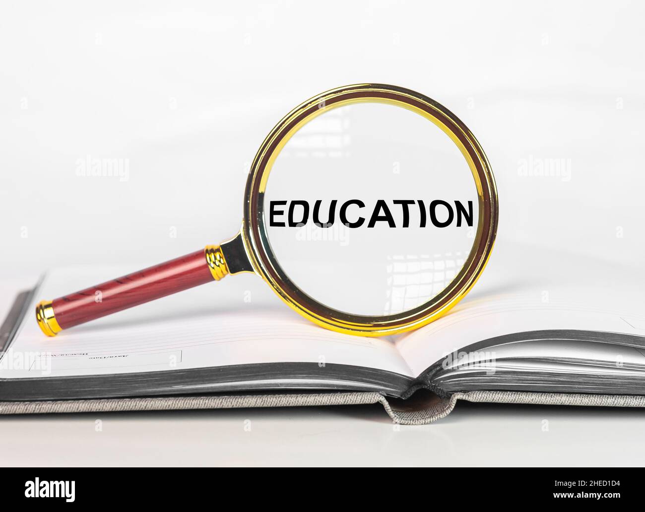 Learn alphabet through magnifying hi-res stock photography and images ...