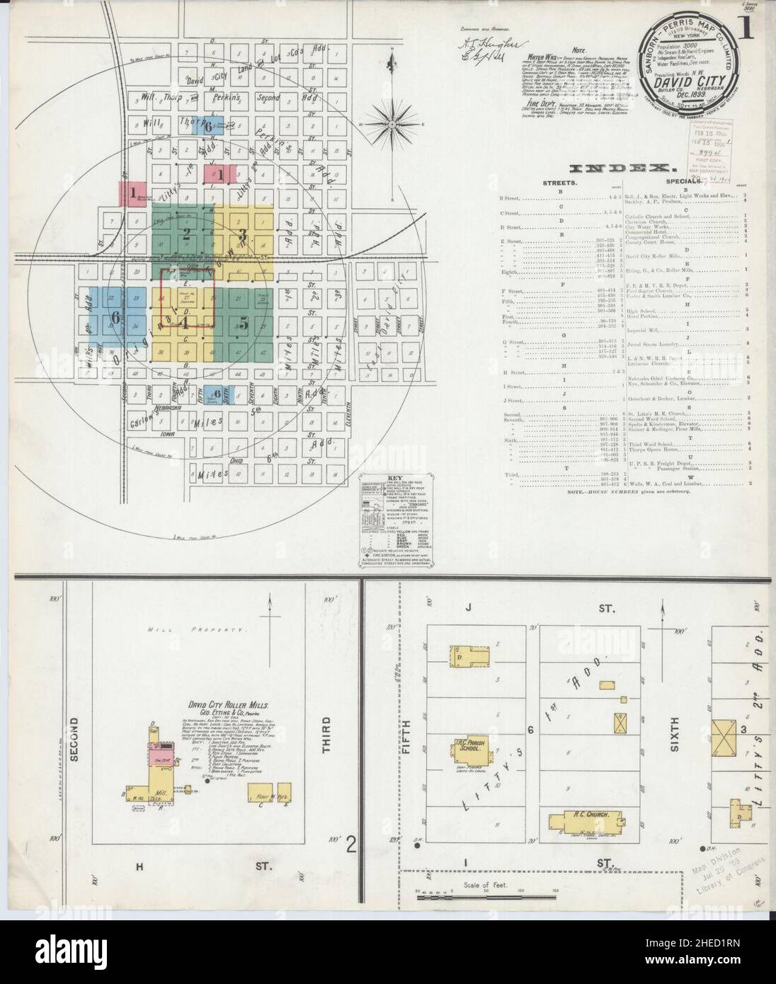 Sanborn Fire Insurance Map from David City, Butler County, Nebraska ...