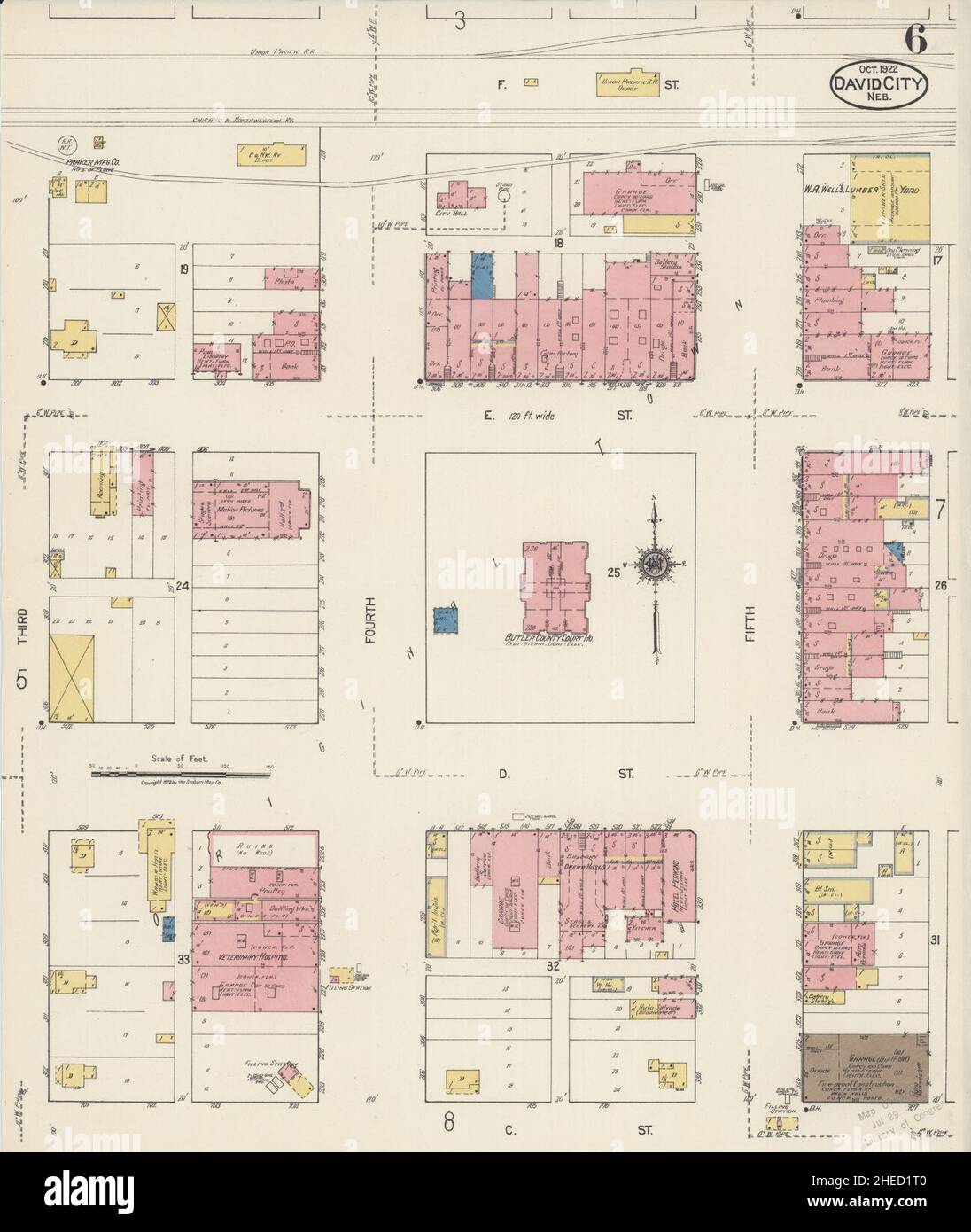 David city nebraska map hi-res stock photography and images - Alamy