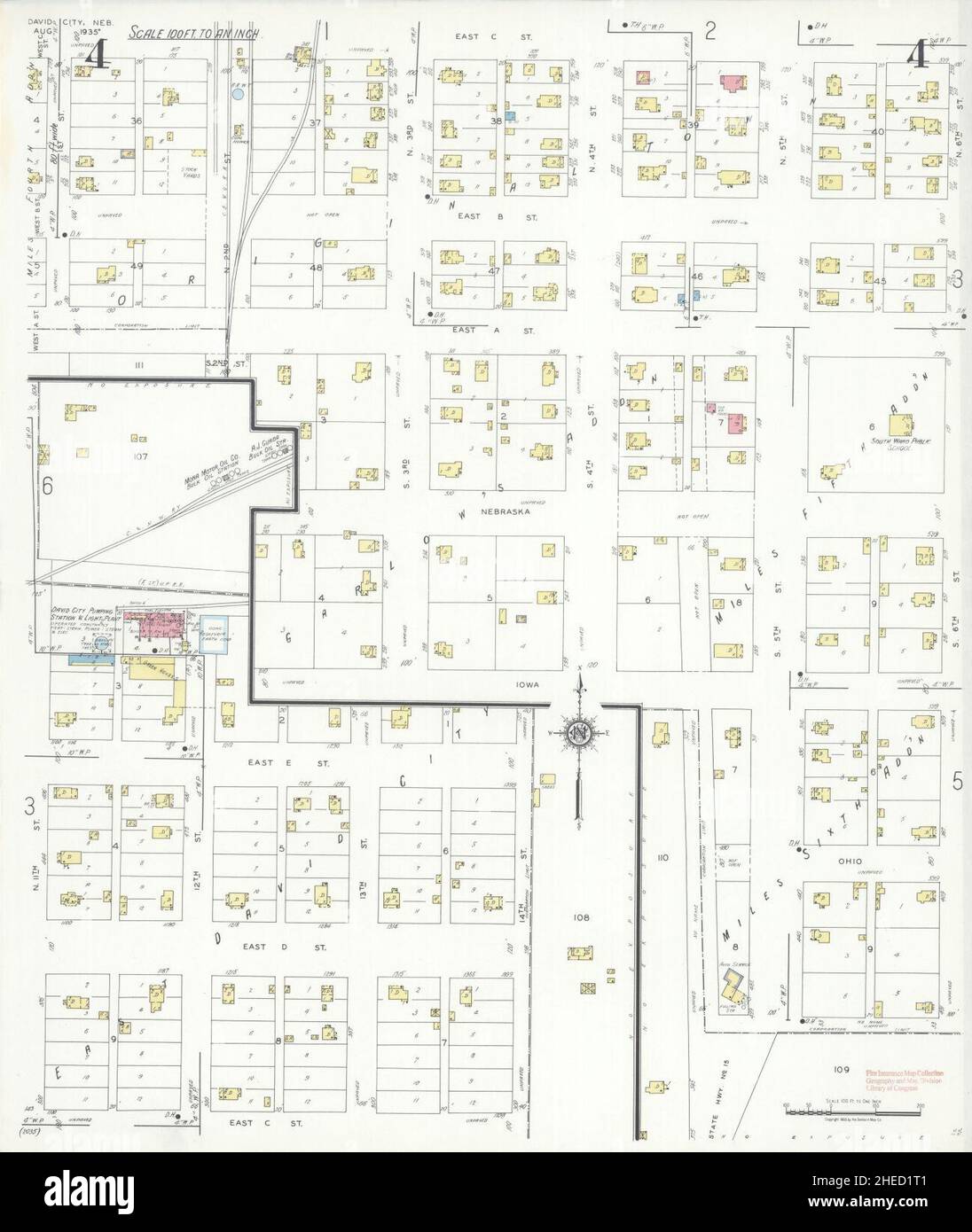 Map of david city nebraska hi-res stock photography and images - Alamy