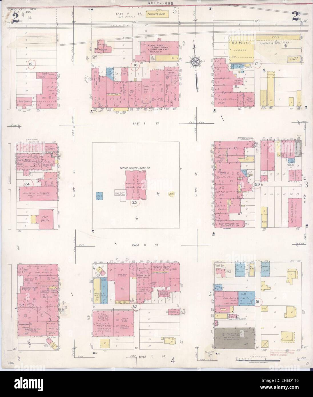 Butler nebraska map hi-res stock photography and images - Alamy