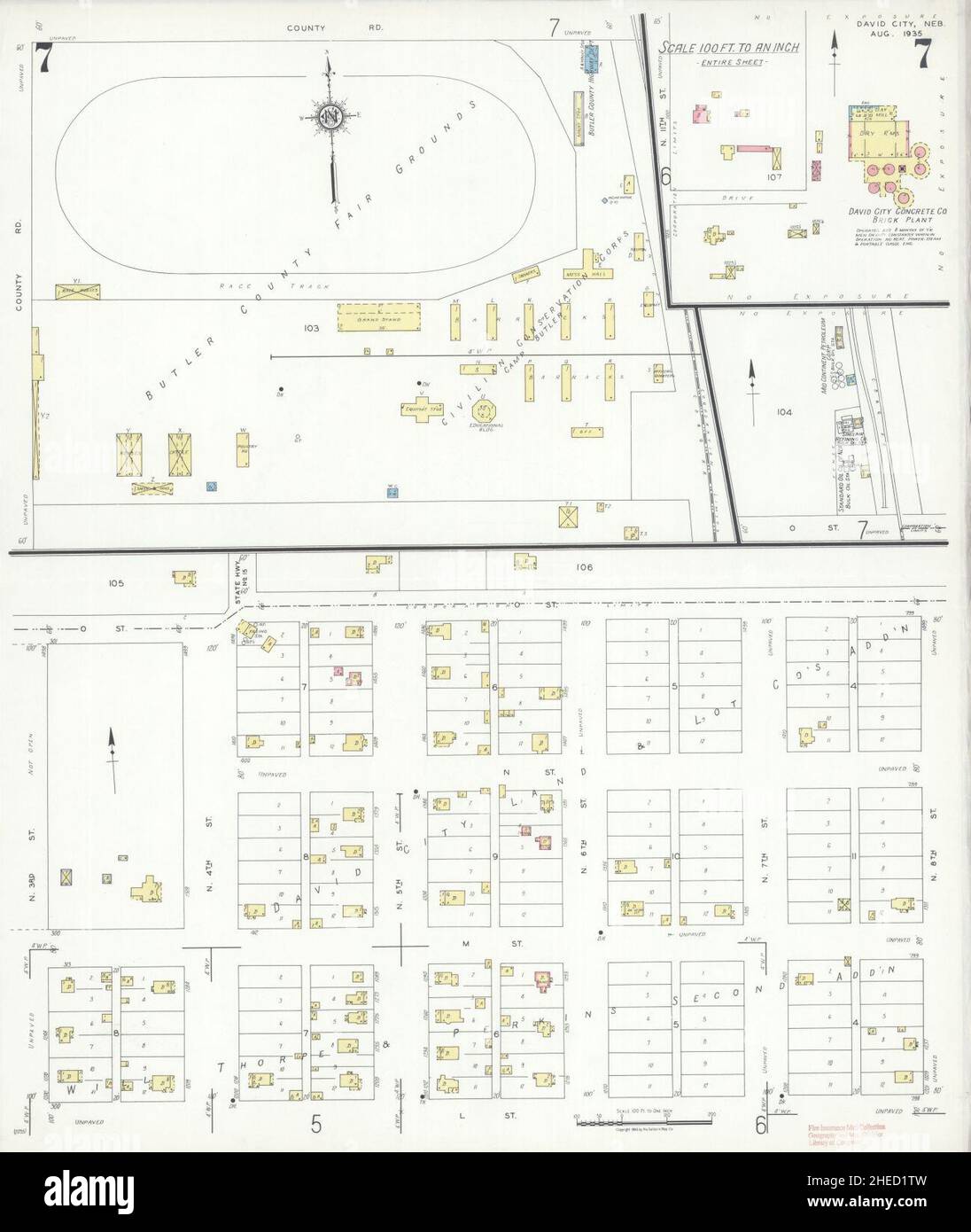 Sanborn Fire Insurance Map from David City, Butler County, Nebraska ...