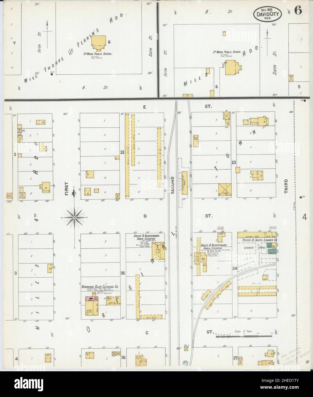 Sanborn Fire Insurance Map from David City, Butler County, Nebraska ...