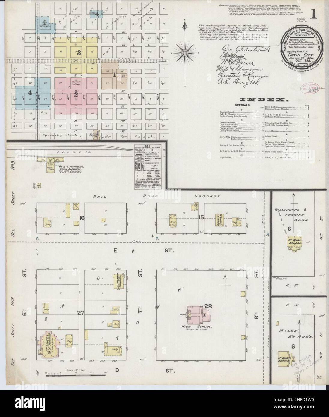 David city nebraska map hi-res stock photography and images - Alamy