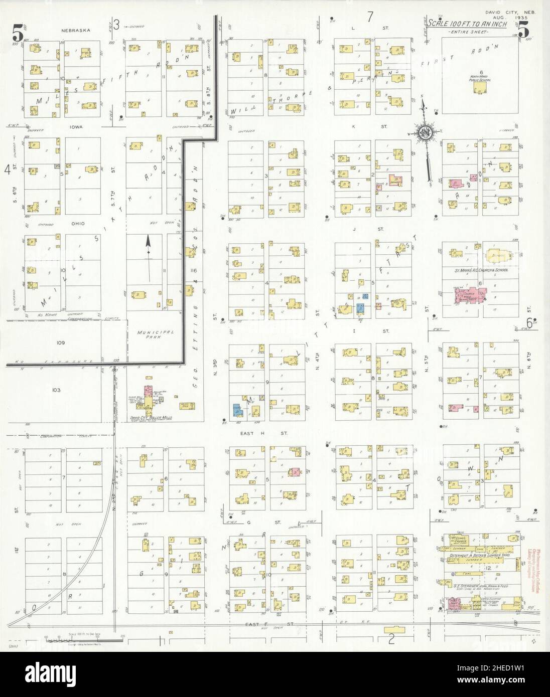 Sanborn Fire Insurance Map from David City, Butler County, Nebraska ...