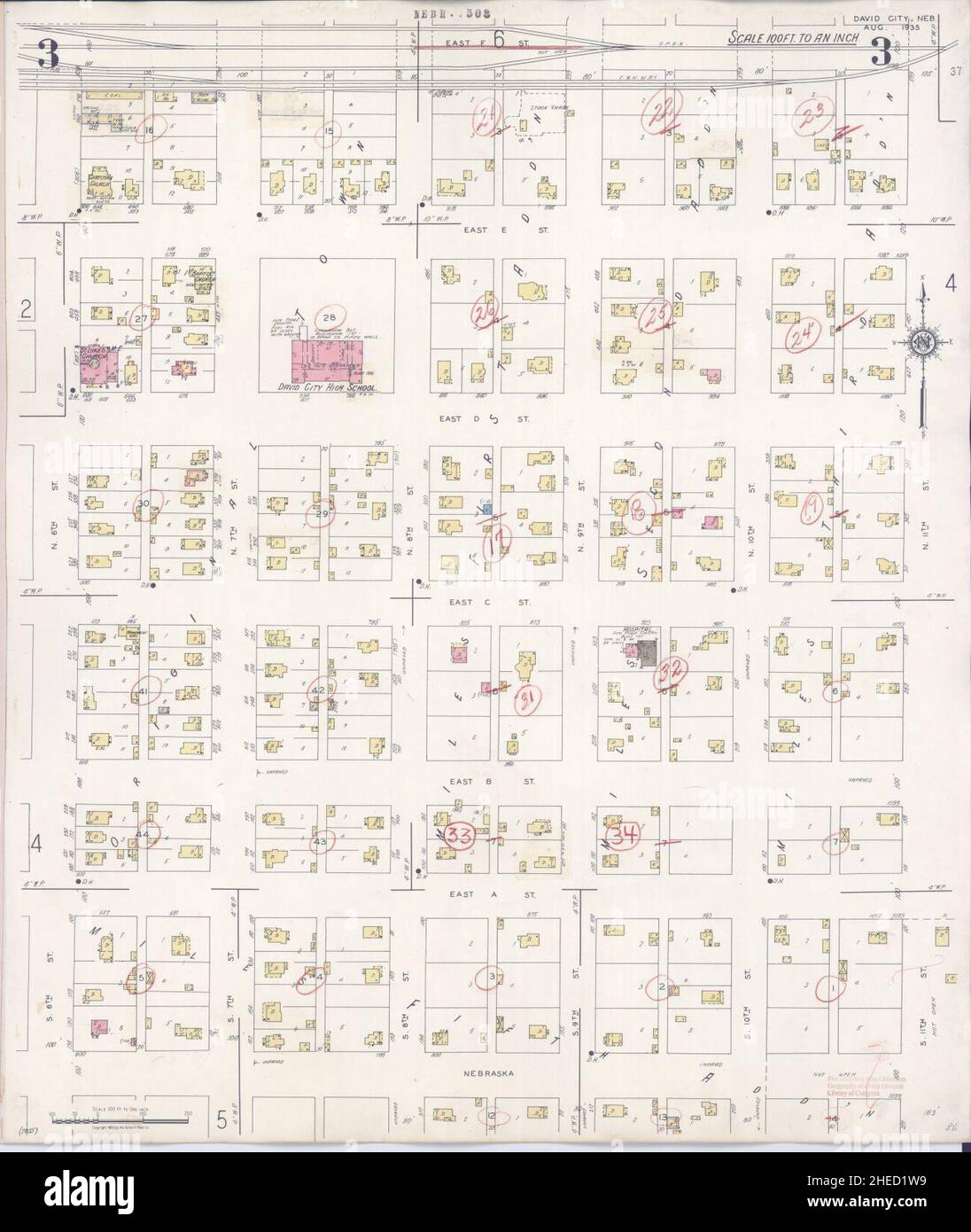 Sanborn Fire Insurance Map from David City, Butler County, Nebraska ...