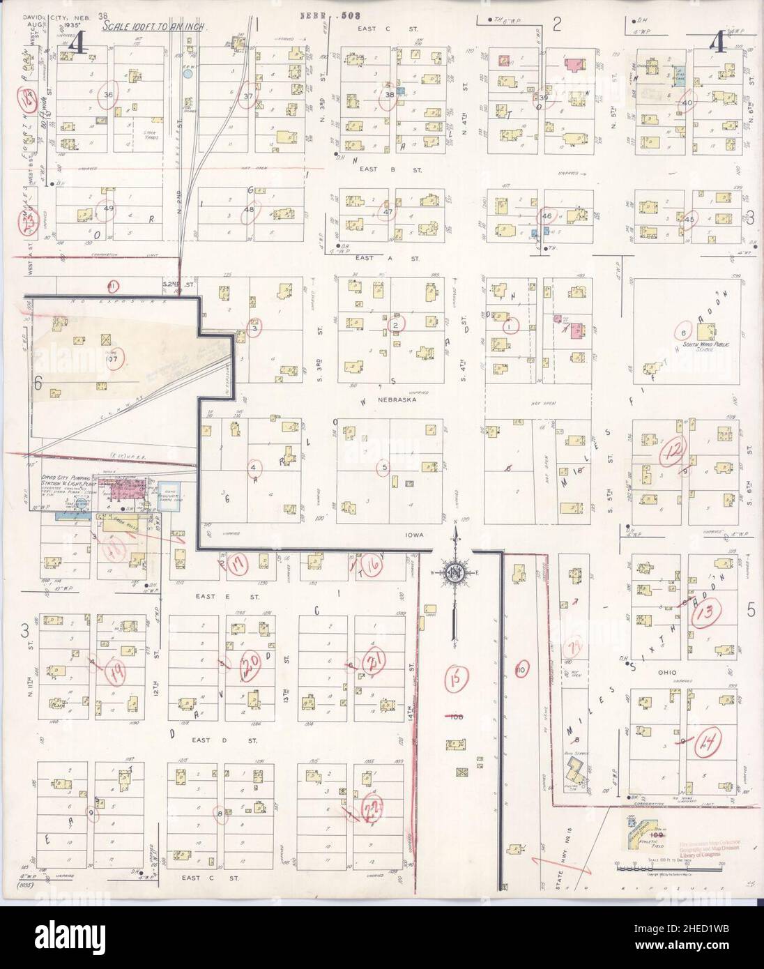 Sanborn Fire Insurance Map from David City, Butler County, Nebraska ...