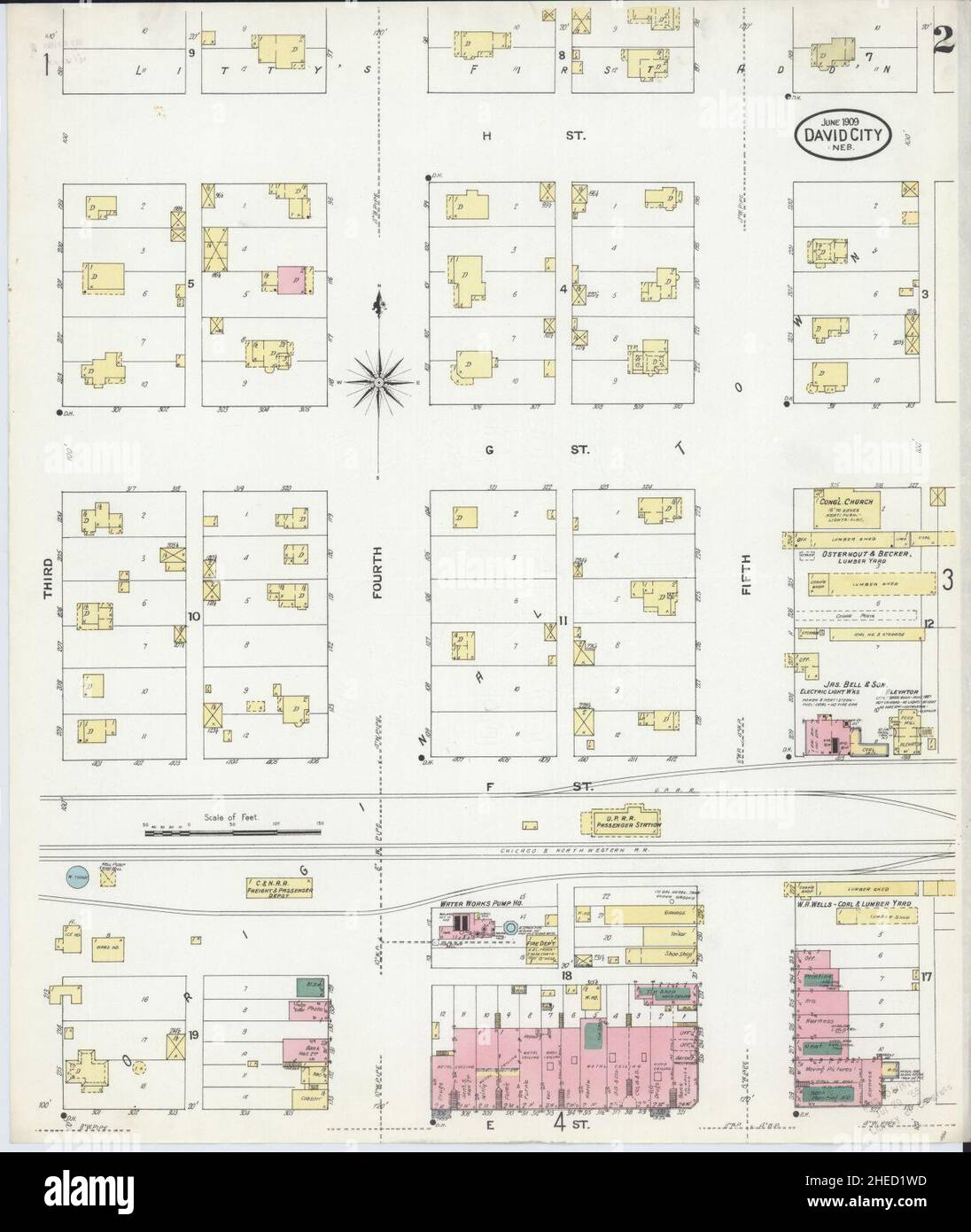 Sanborn Fire Insurance Map from David City, Butler County, Nebraska ...