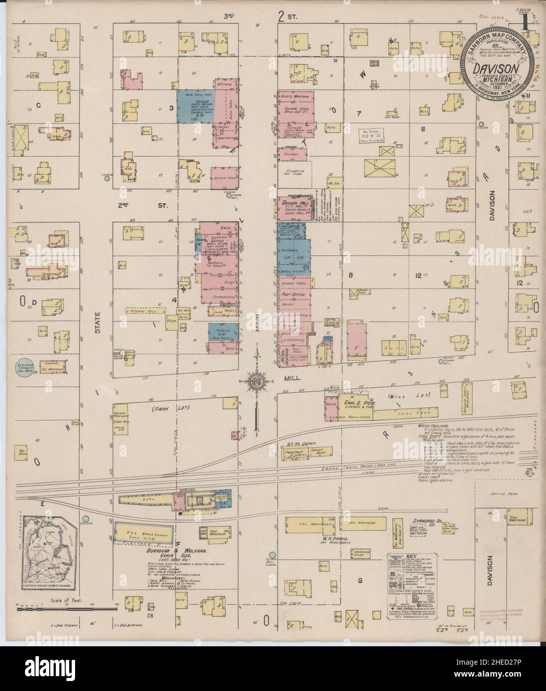 Map of davison hi-res stock photography and images - Alamy