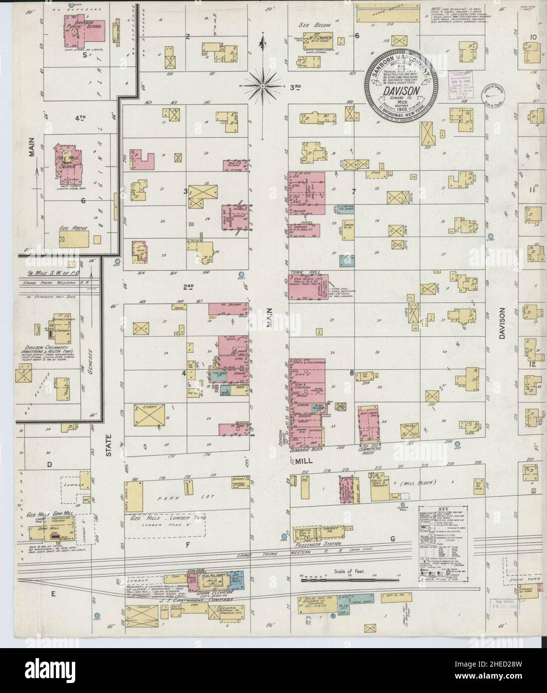 Map of davison hi-res stock photography and images - Alamy