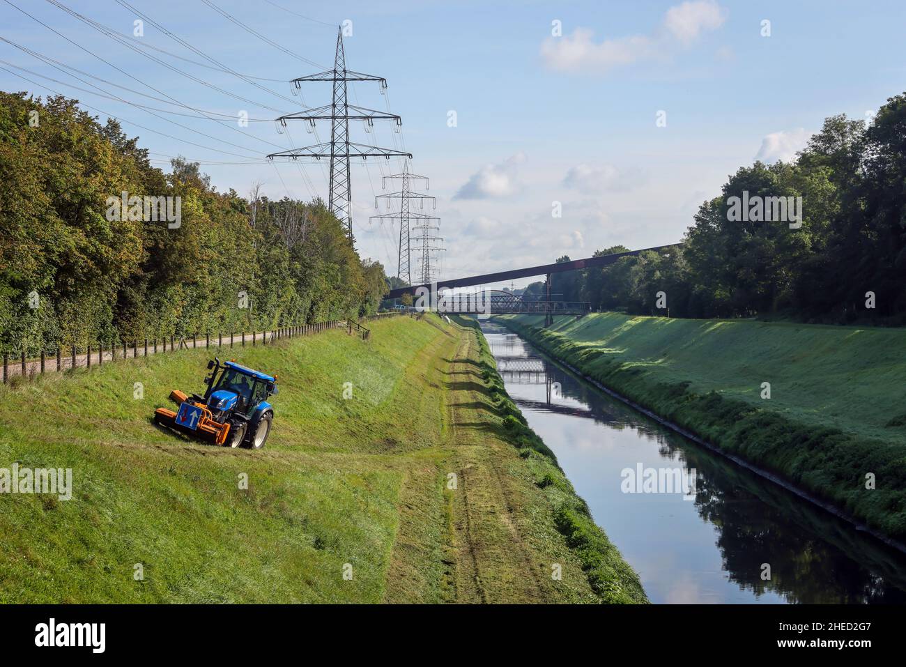 Essen, North Rhine-Westphalia, Germany - The Emscher River has been ...