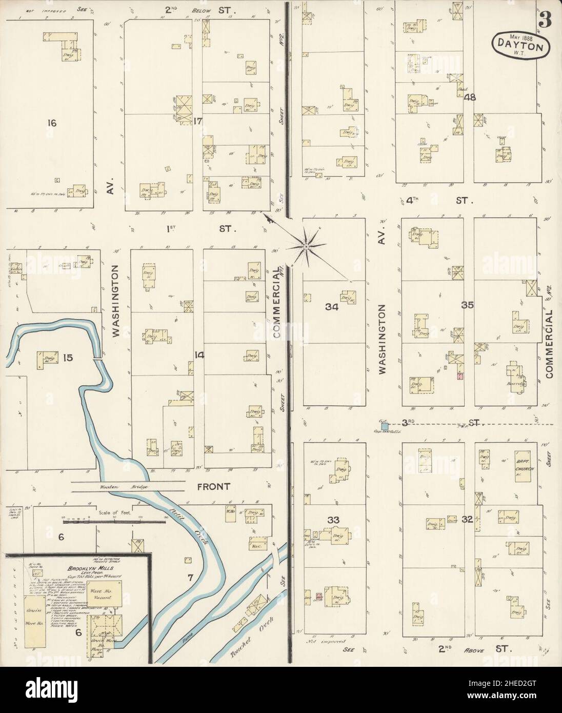 Map of dayton washington hi-res stock photography and images - Alamy