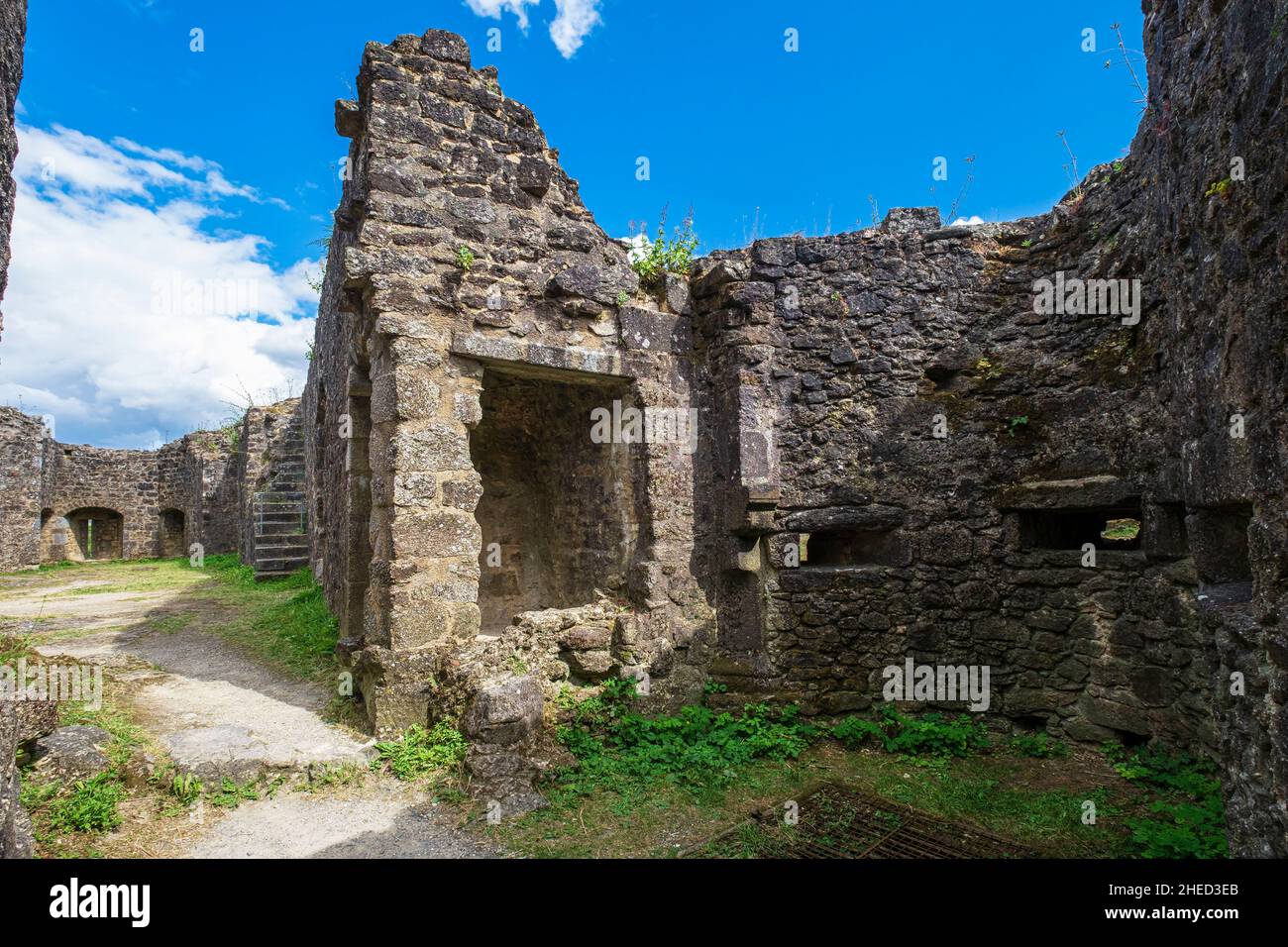 France, Deux-Sevres, Parthenay, step on one of the ways to Santiago de ...