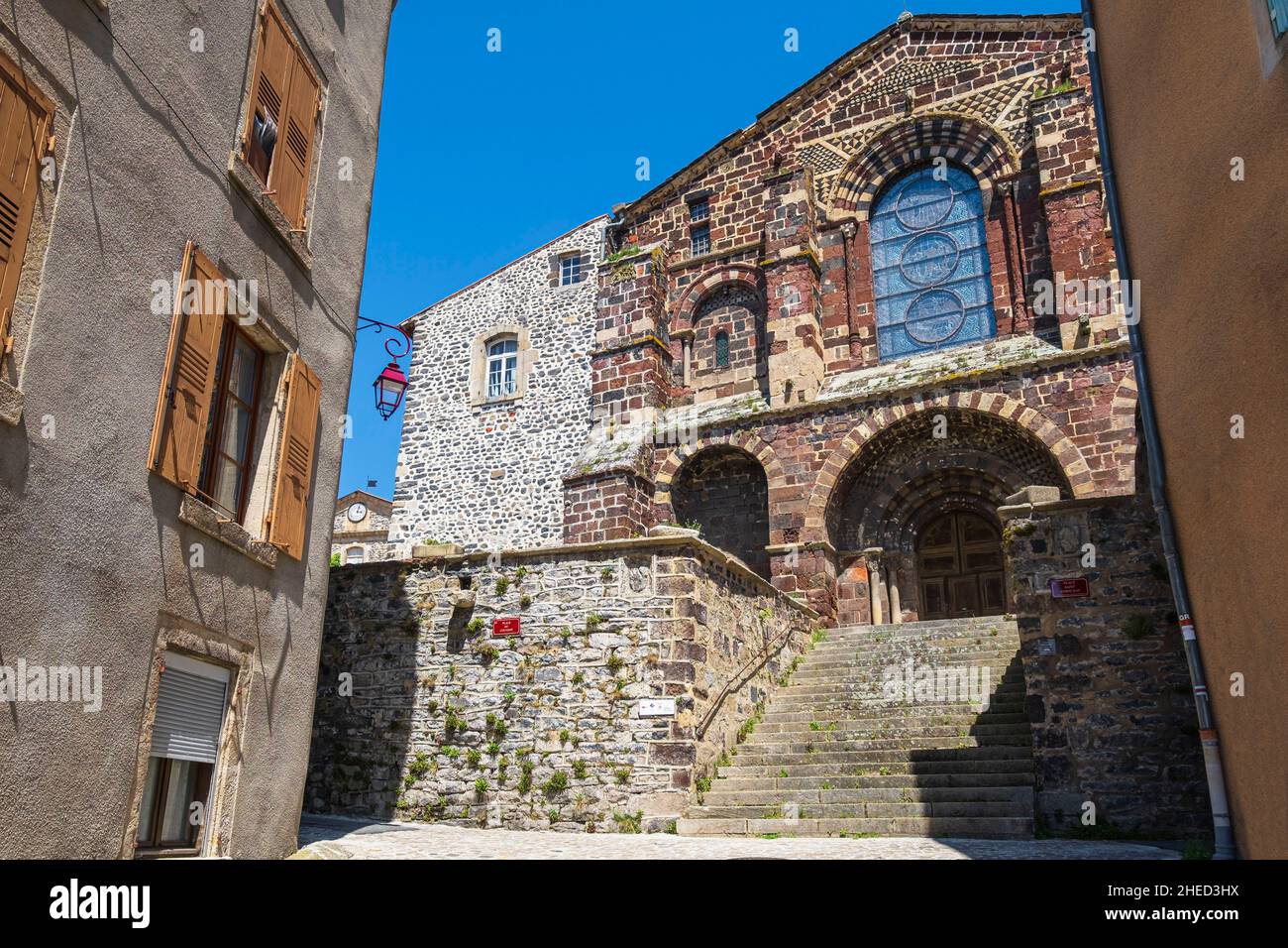France, Haute-Loire, Monastier-sur-Gazeille, village on the Stevenson ...