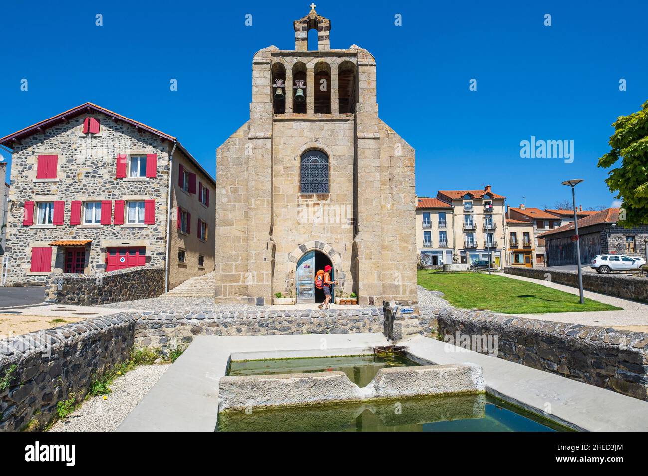 France, Haute-Loire, Monastier-sur-Gazeille, village on the Stevenson ...