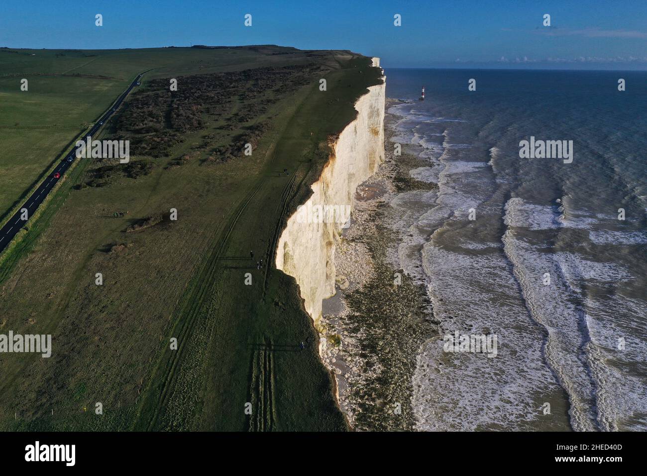 Aerial seaford head hi-res stock photography and images - Alamy