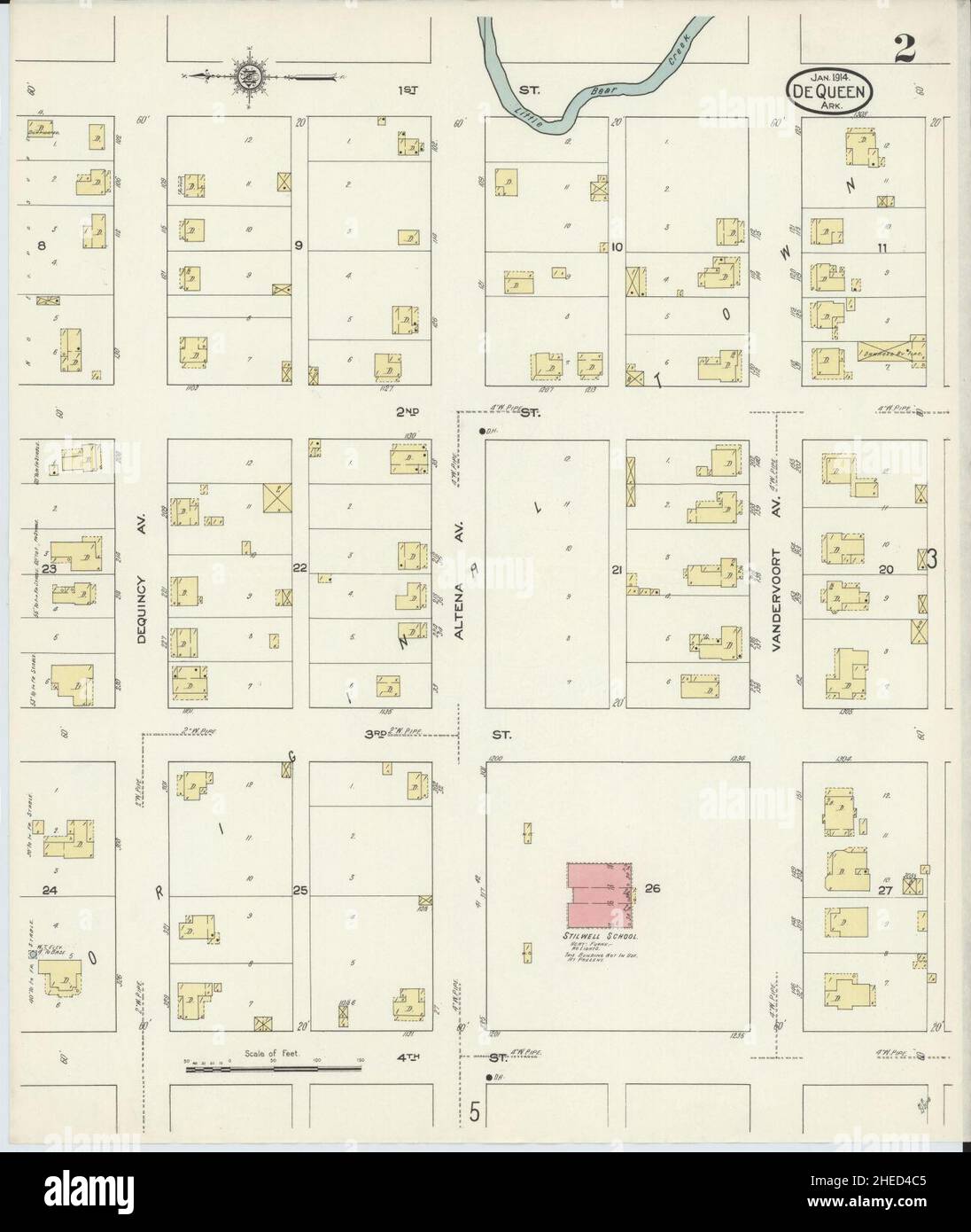 Map of de queen hi-res stock photography and images - Alamy