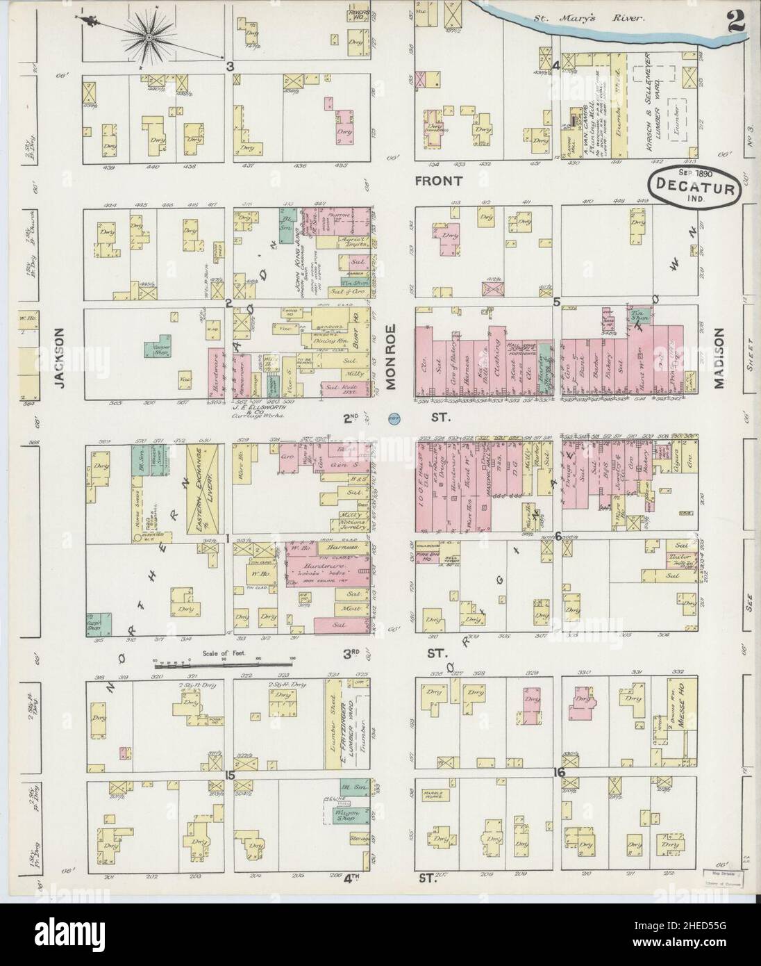 Map of decatur hi-res stock photography and images - Alamy