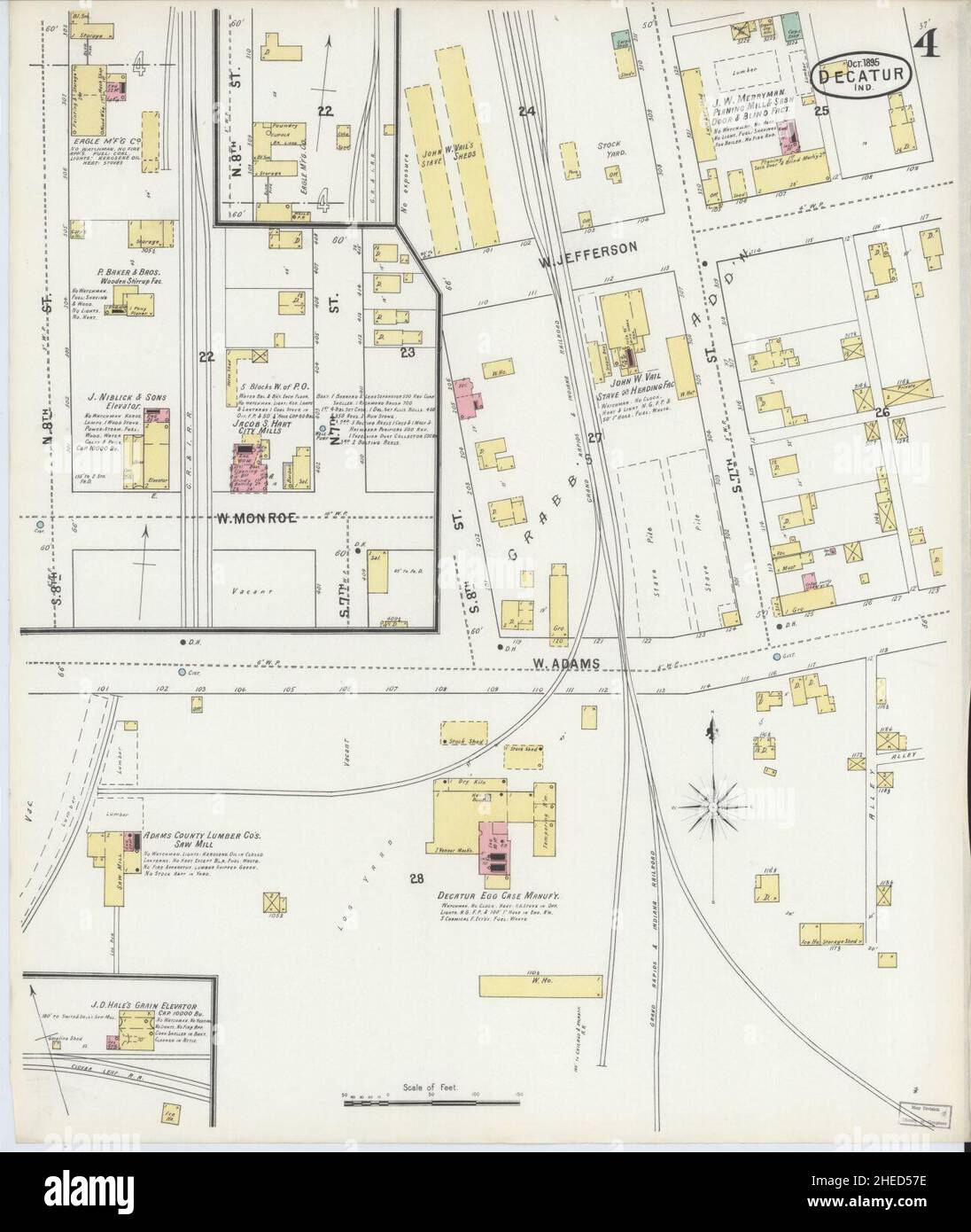 Decatur indiana map hi-res stock photography and images - Alamy