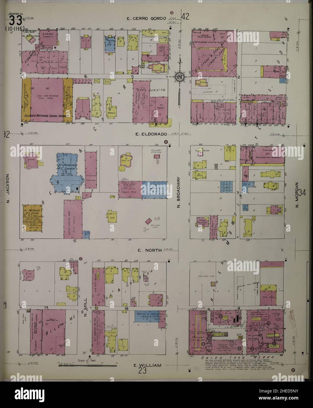 Map of decatur hi-res stock photography and images - Alamy