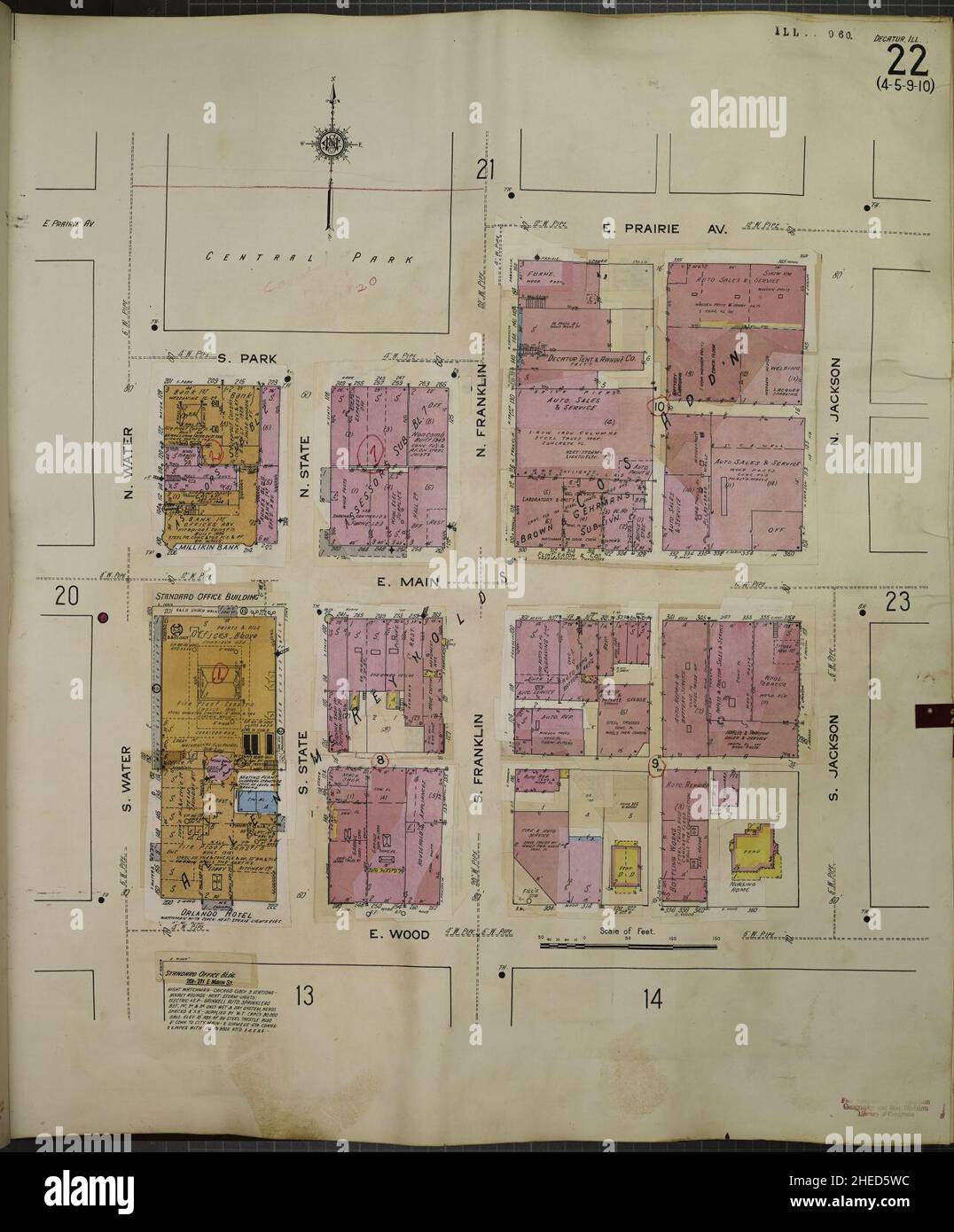 Map of decatur hi-res stock photography and images - Alamy