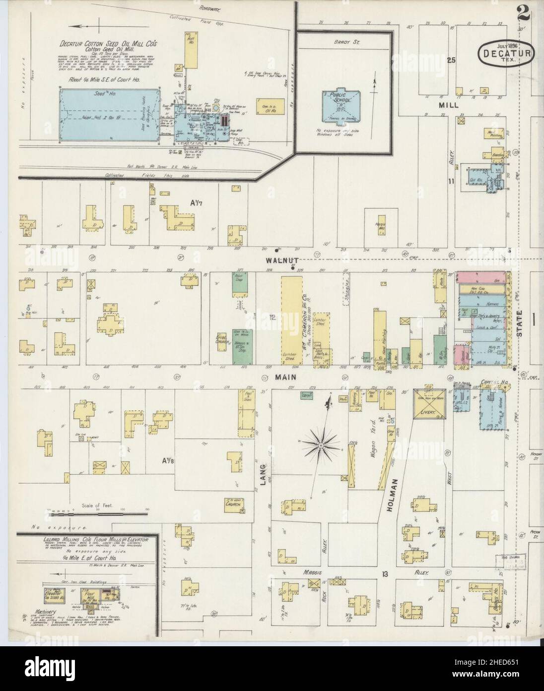 Map of decatur texas hi-res stock photography and images - Alamy