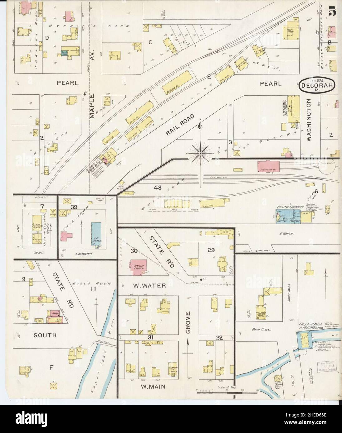 Decorah map hi-res stock photography and images - Alamy