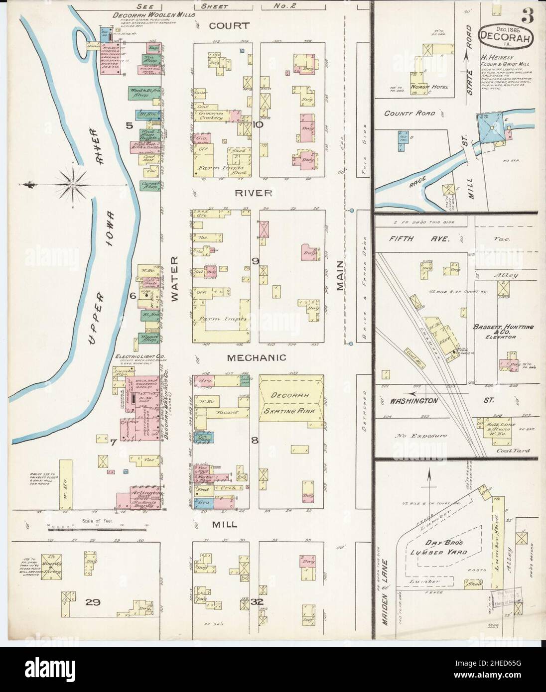Decorah map hi-res stock photography and images - Alamy