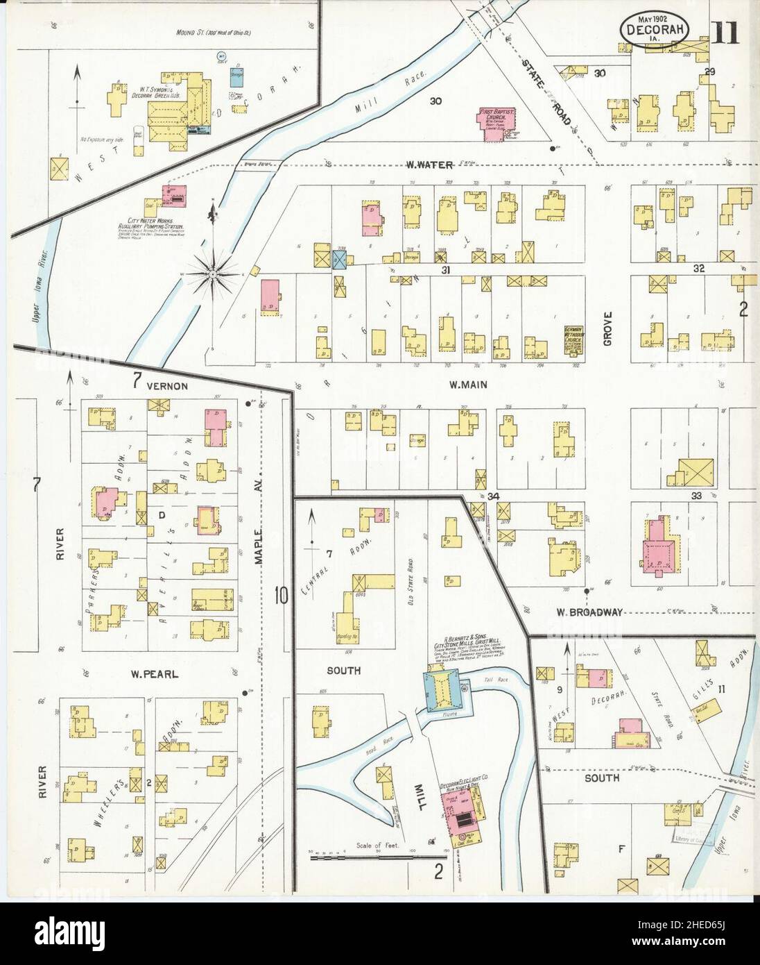 Decorah iowa map hi-res stock photography and images - Alamy