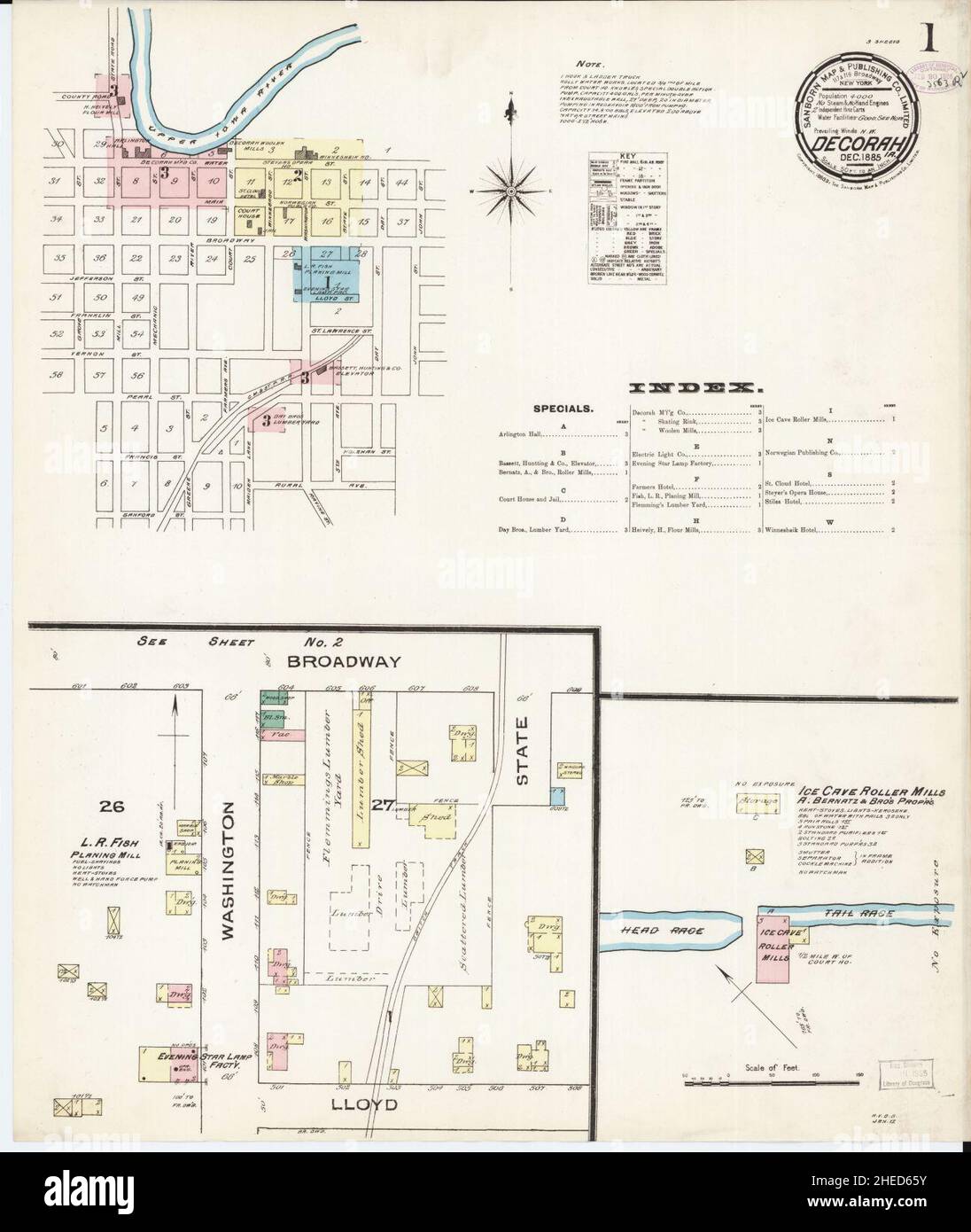 Map of decorah hi-res stock photography and images - Alamy