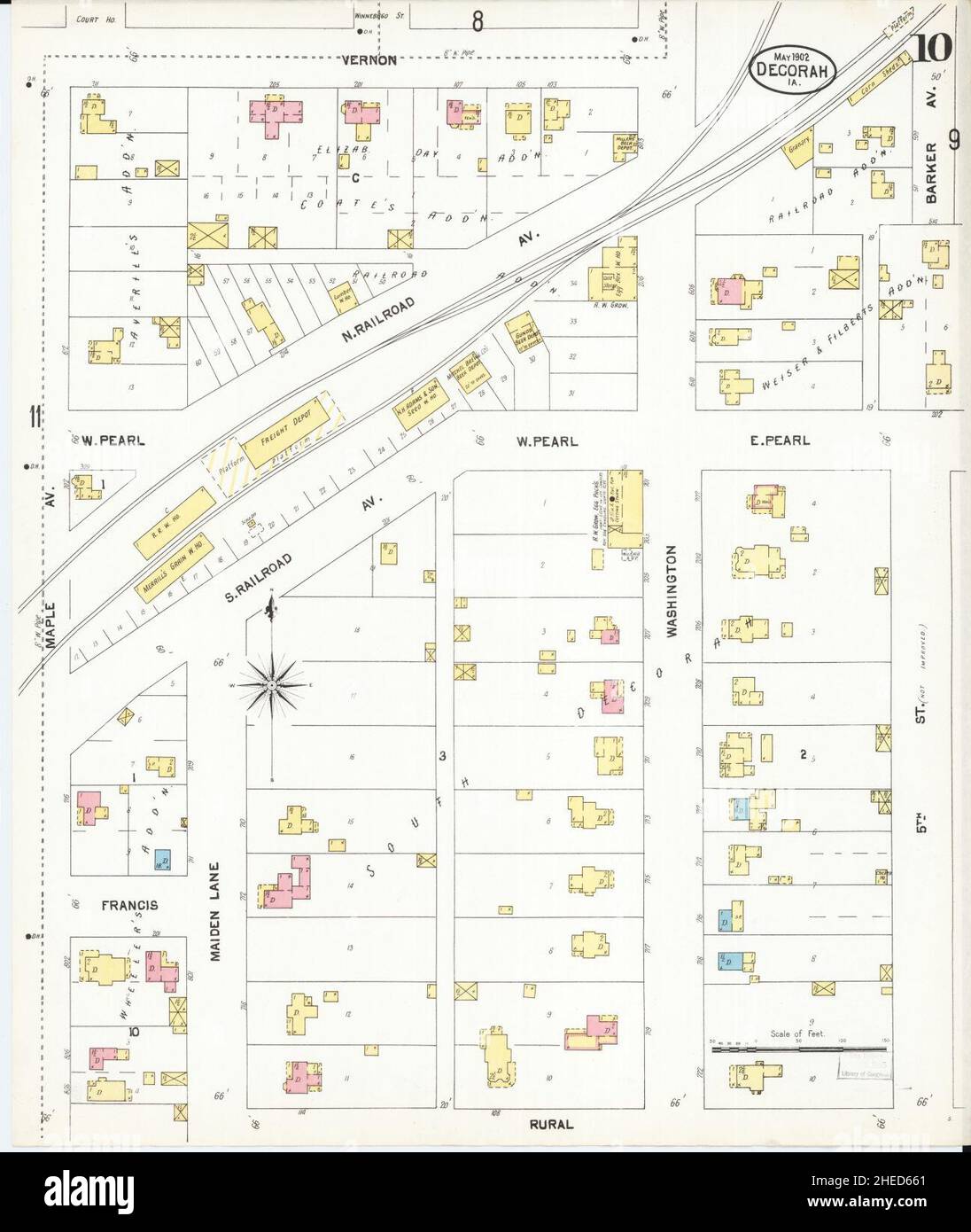 Map of decorah hi-res stock photography and images - Alamy