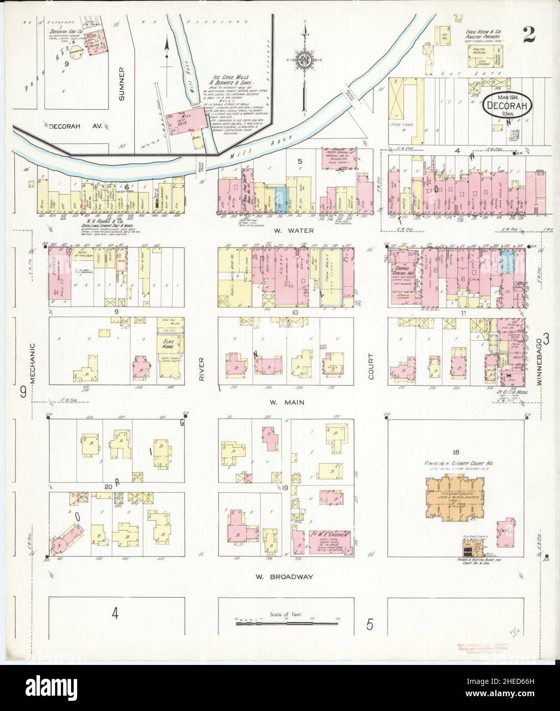 Map of decorah hi-res stock photography and images - Alamy