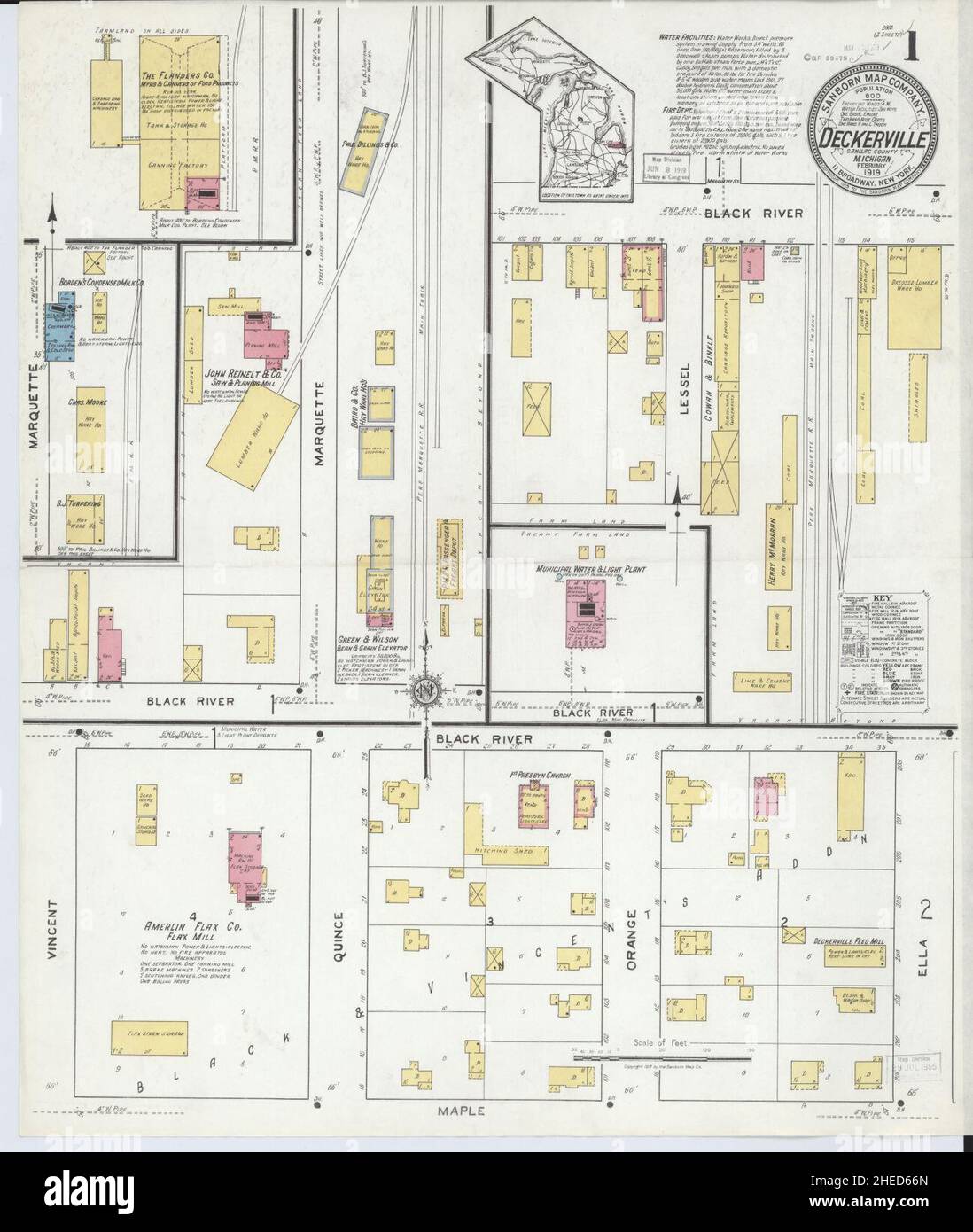 Map of sanilac hi-res stock photography and images - Alamy