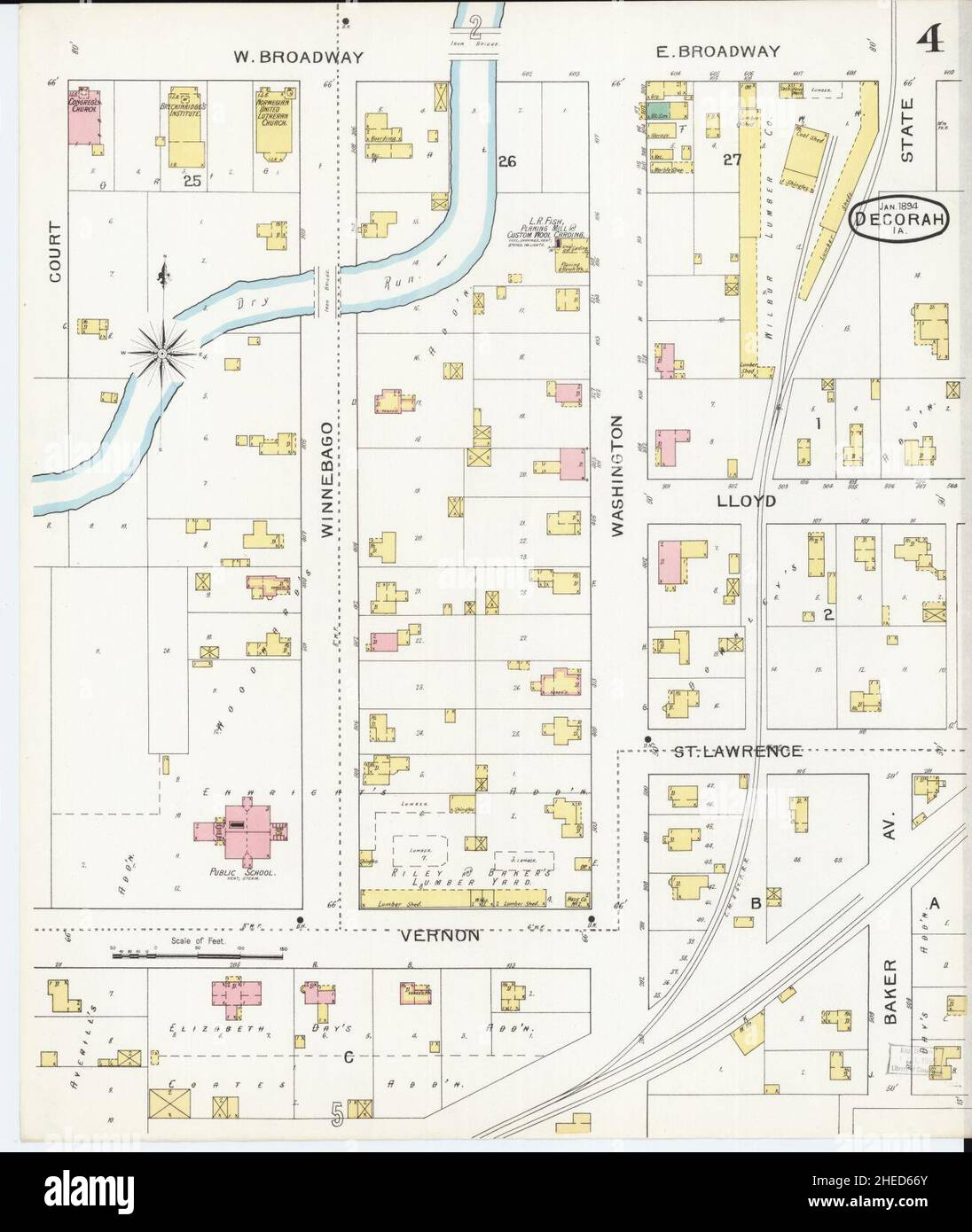 Map of decorah hi-res stock photography and images - Alamy