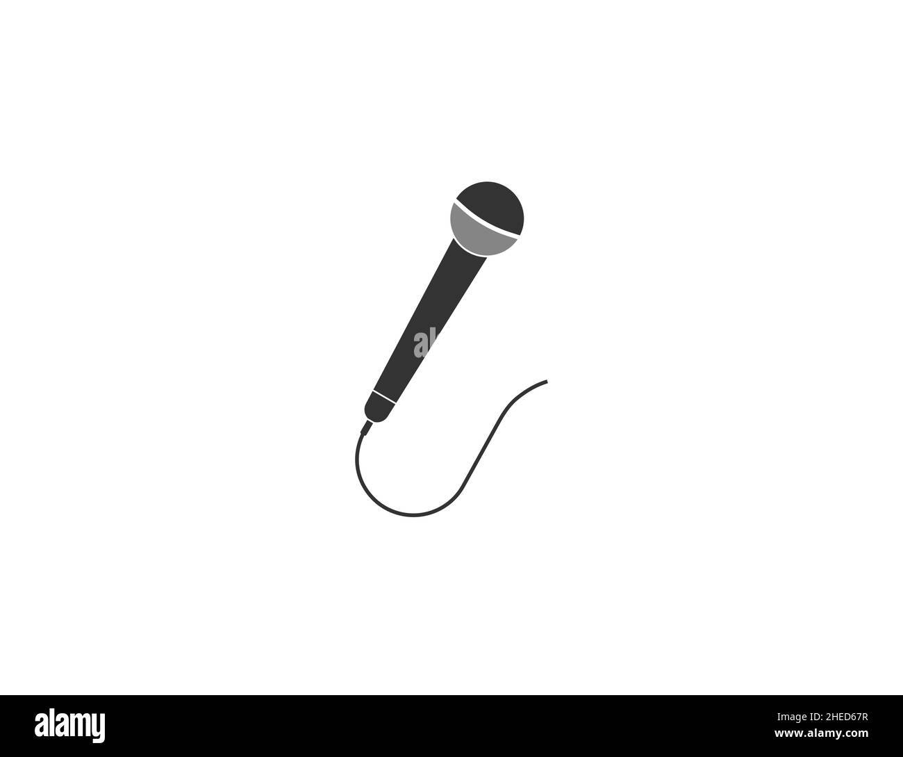 Microphone mic icon. Vector illustration. Flat design Stock Vector ...