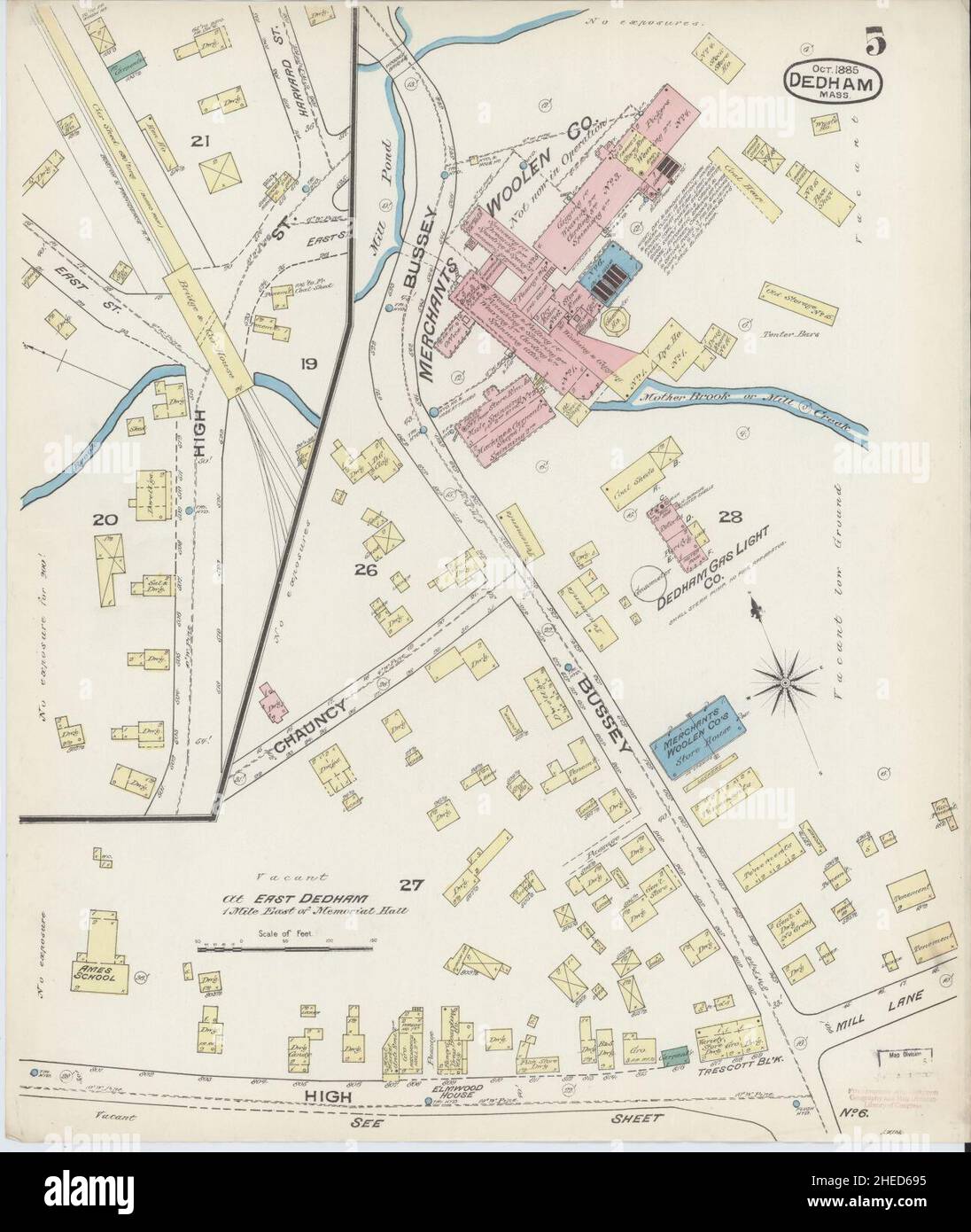 Map of dedham massachusetts hi-res stock photography and images - Alamy