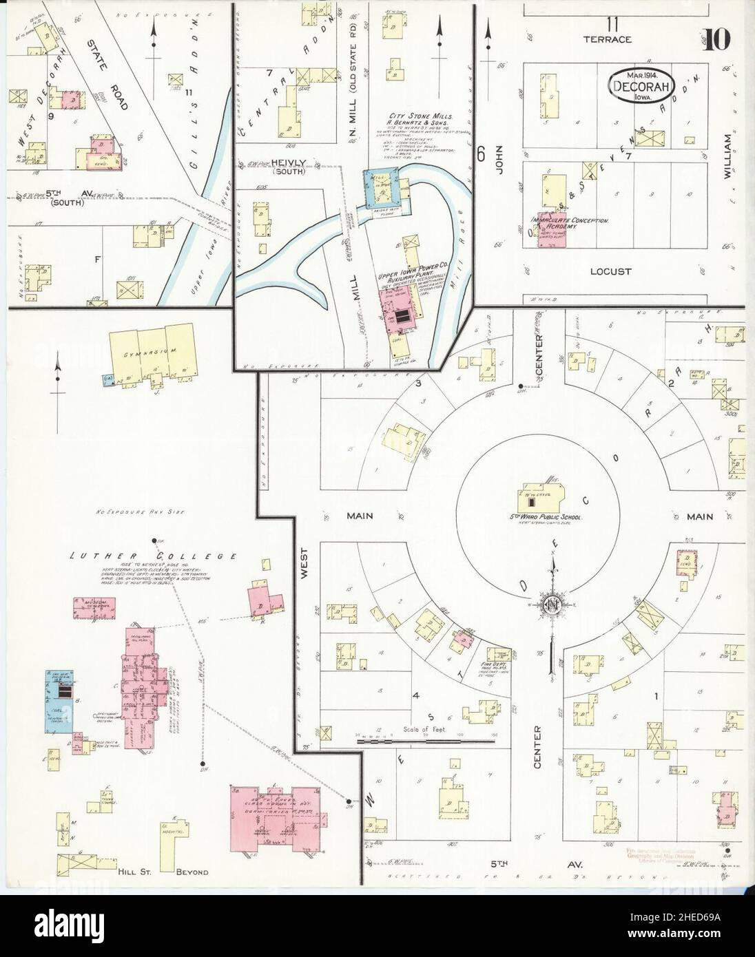 Decorah map hi-res stock photography and images - Alamy