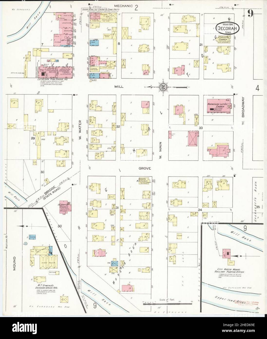Map of decorah hi-res stock photography and images - Alamy