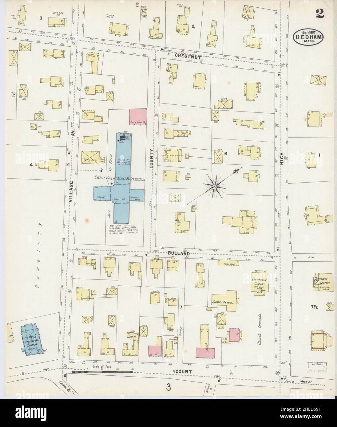 Map of dedham massachusetts hi-res stock photography and images - Alamy