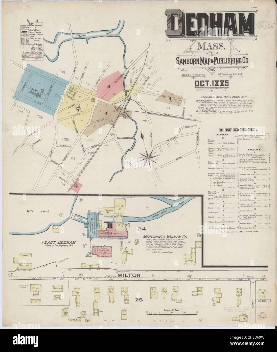 Dedham massachusetts map hi-res stock photography and images - Alamy