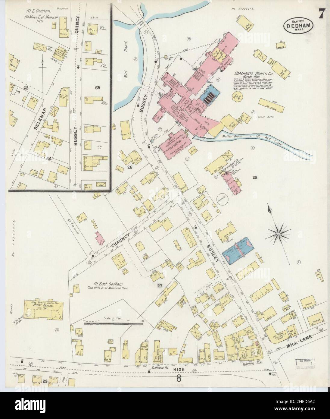 Map of dedham massachusetts hi-res stock photography and images - Alamy