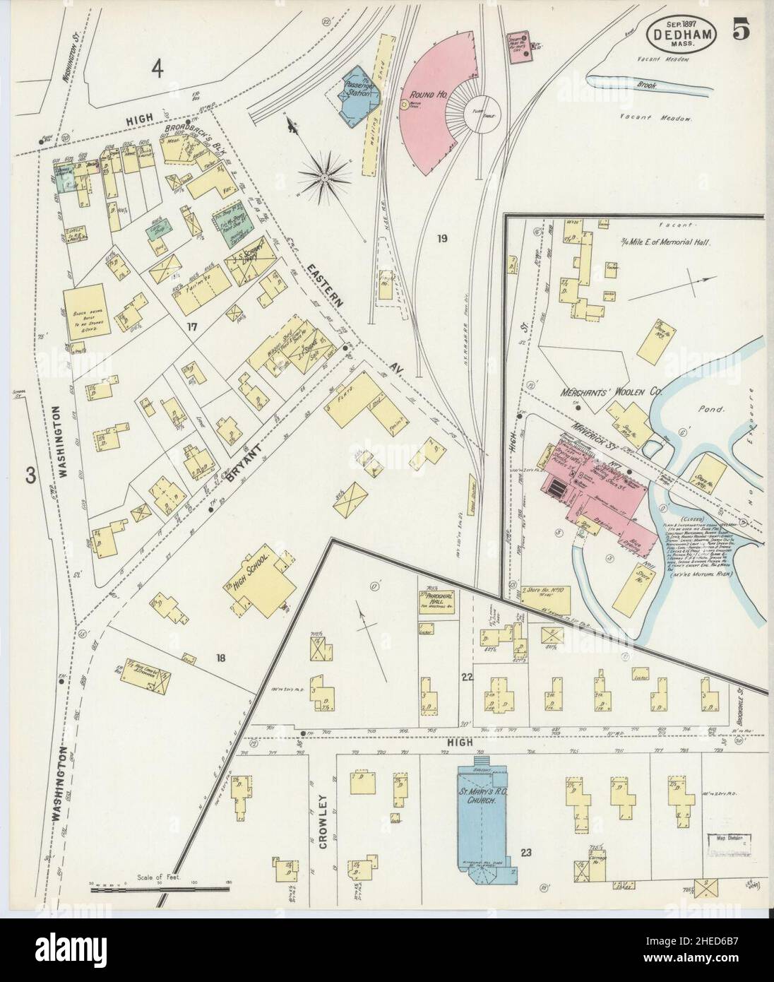 Map of dedham massachusetts hi-res stock photography and images - Alamy
