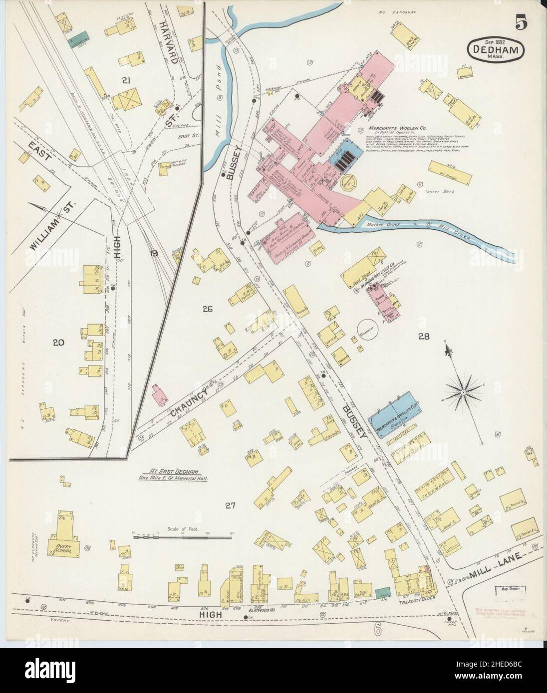 Map of dedham massachusetts hi-res stock photography and images - Alamy