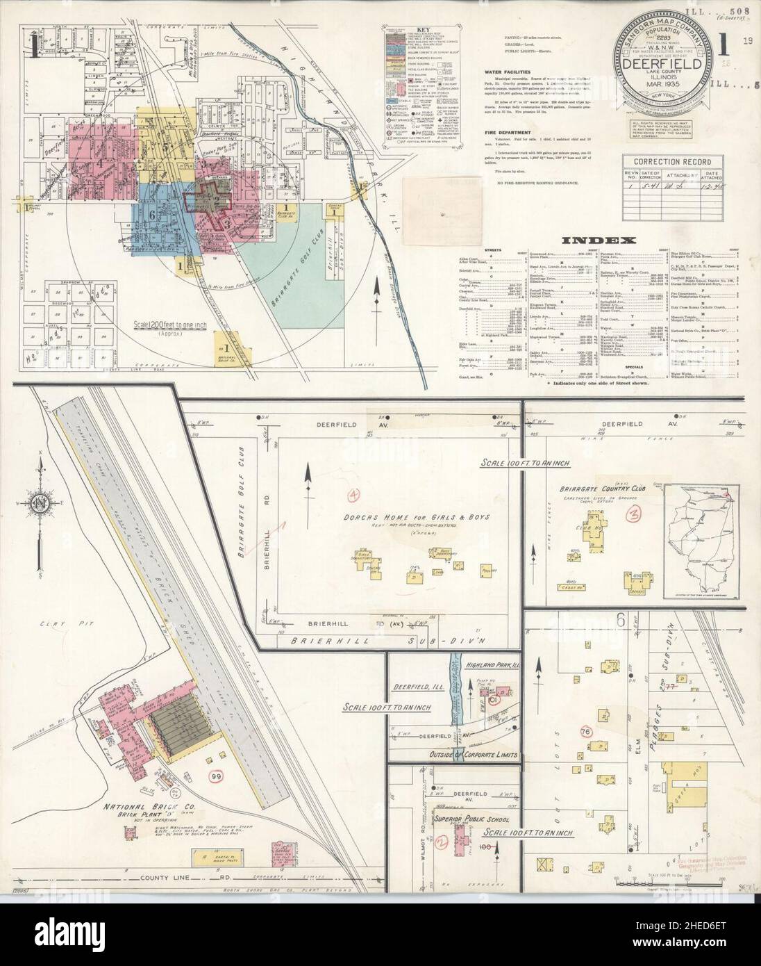 Map of deerfield hi-res stock photography and images - Alamy