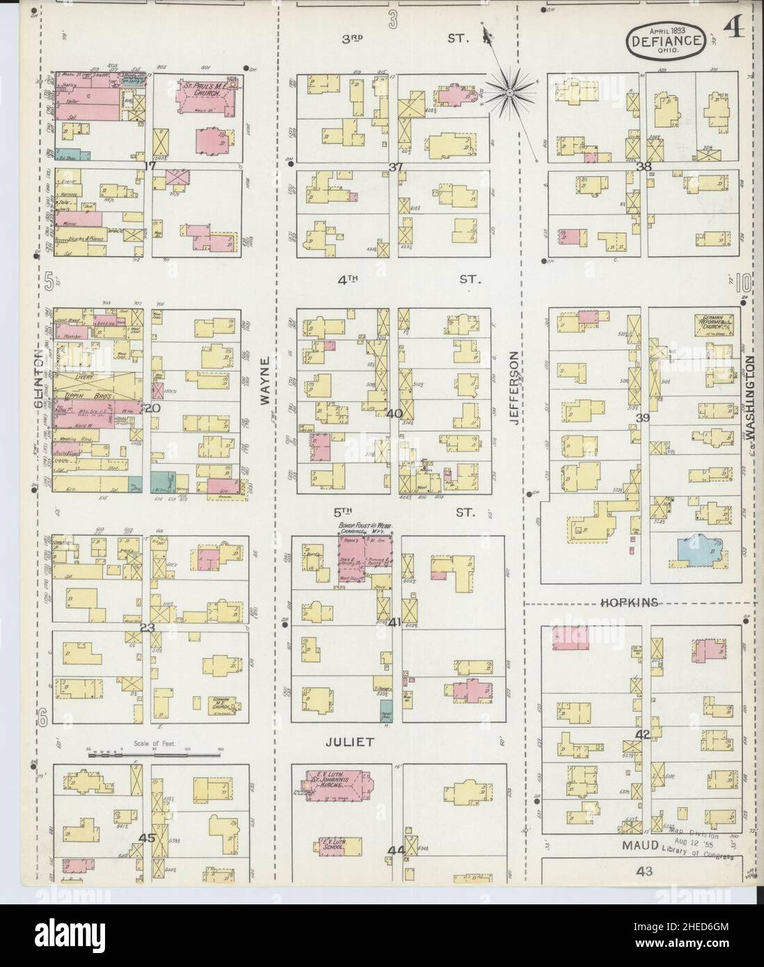 Map of defiance hi-res stock photography and images - Alamy