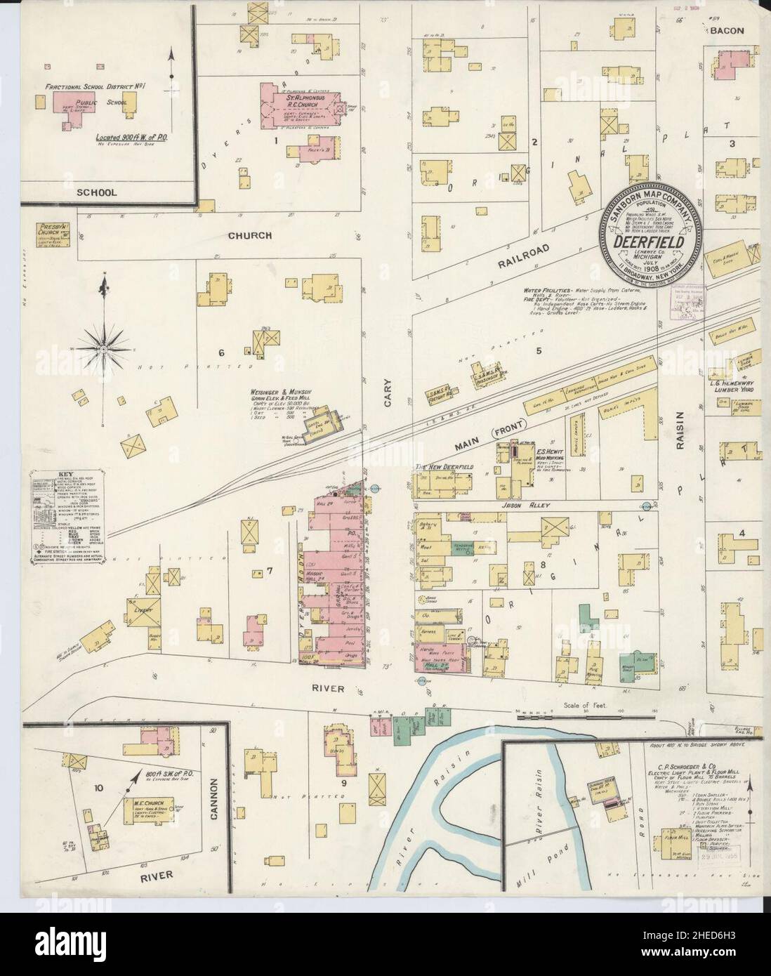Map of deerfield hi-res stock photography and images - Alamy