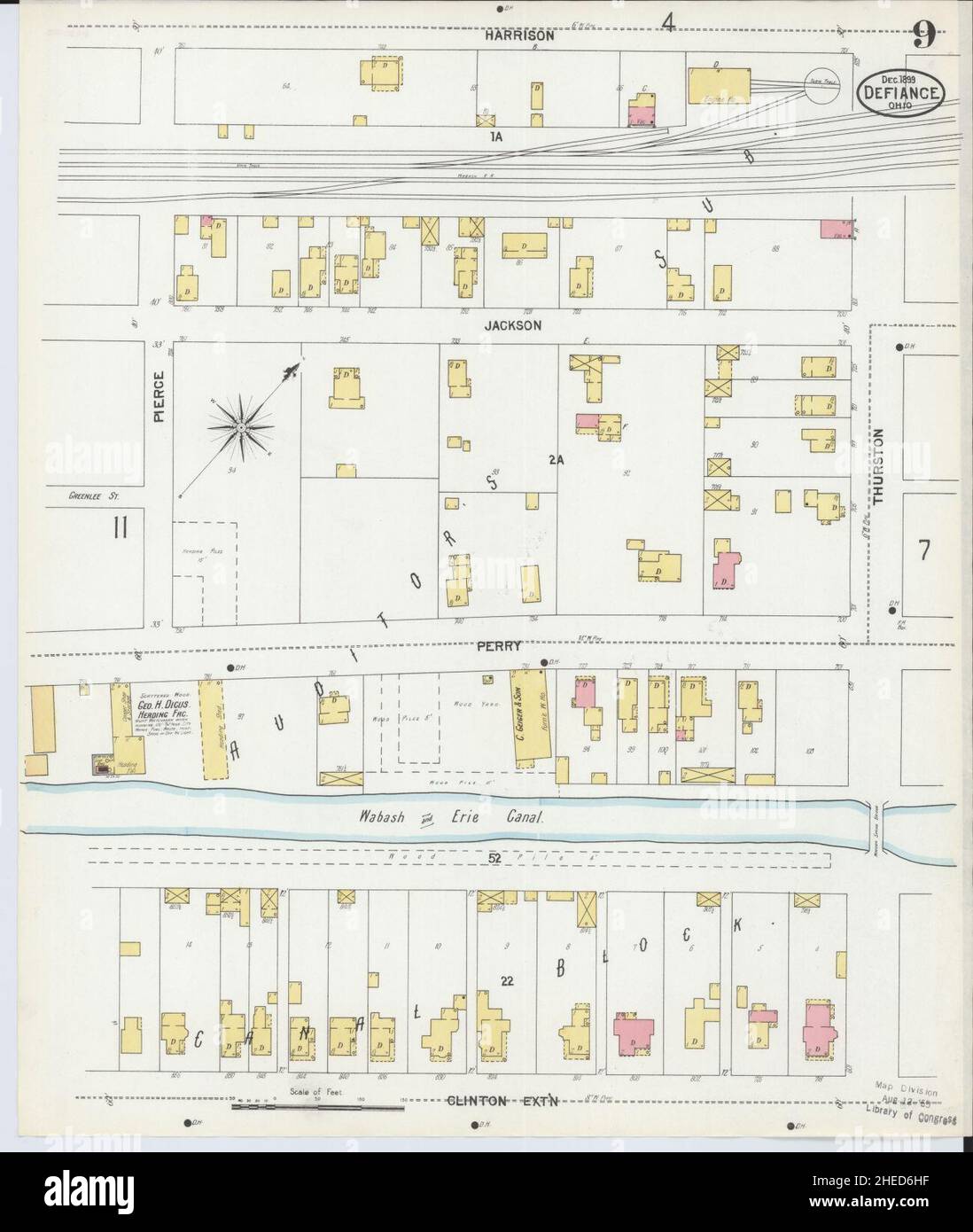 Map of defiance ohio hi-res stock photography and images - Alamy