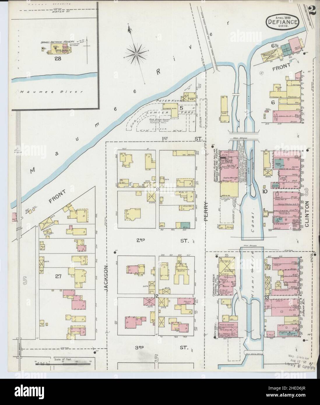 Map of defiance hi-res stock photography and images - Alamy