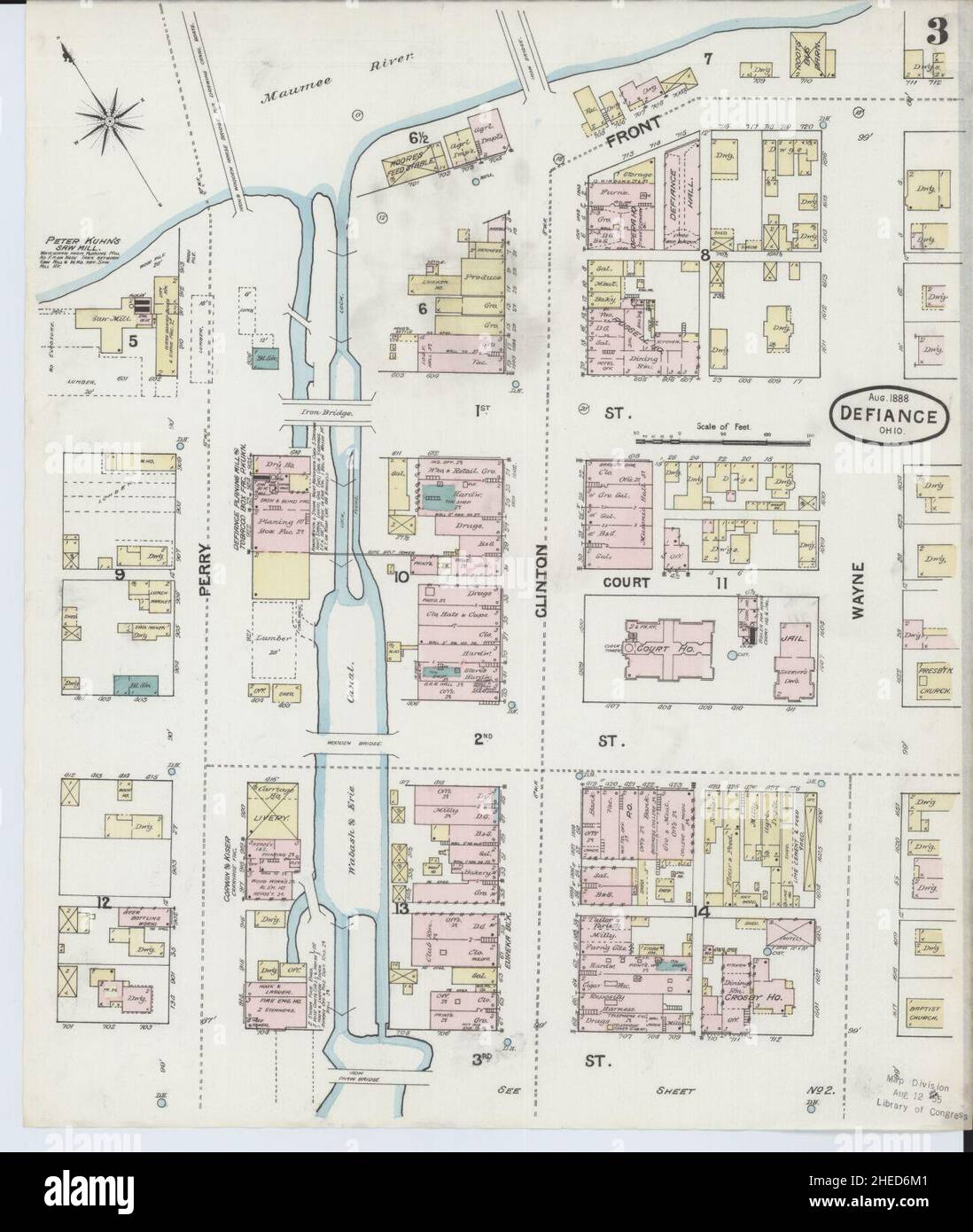 Map Of Defiance Ohio High Resolution Stock Photography and Images - Alamy